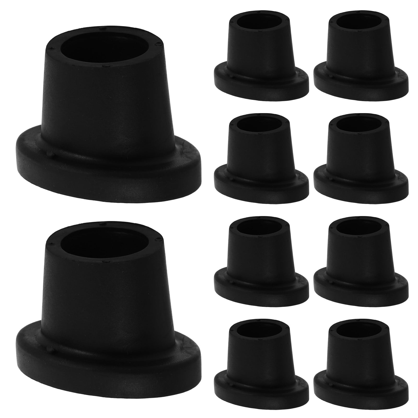 HOMEMAXS 10 Pcs Furniture Leg Floor Protectors Shower Chair Feet Black ...