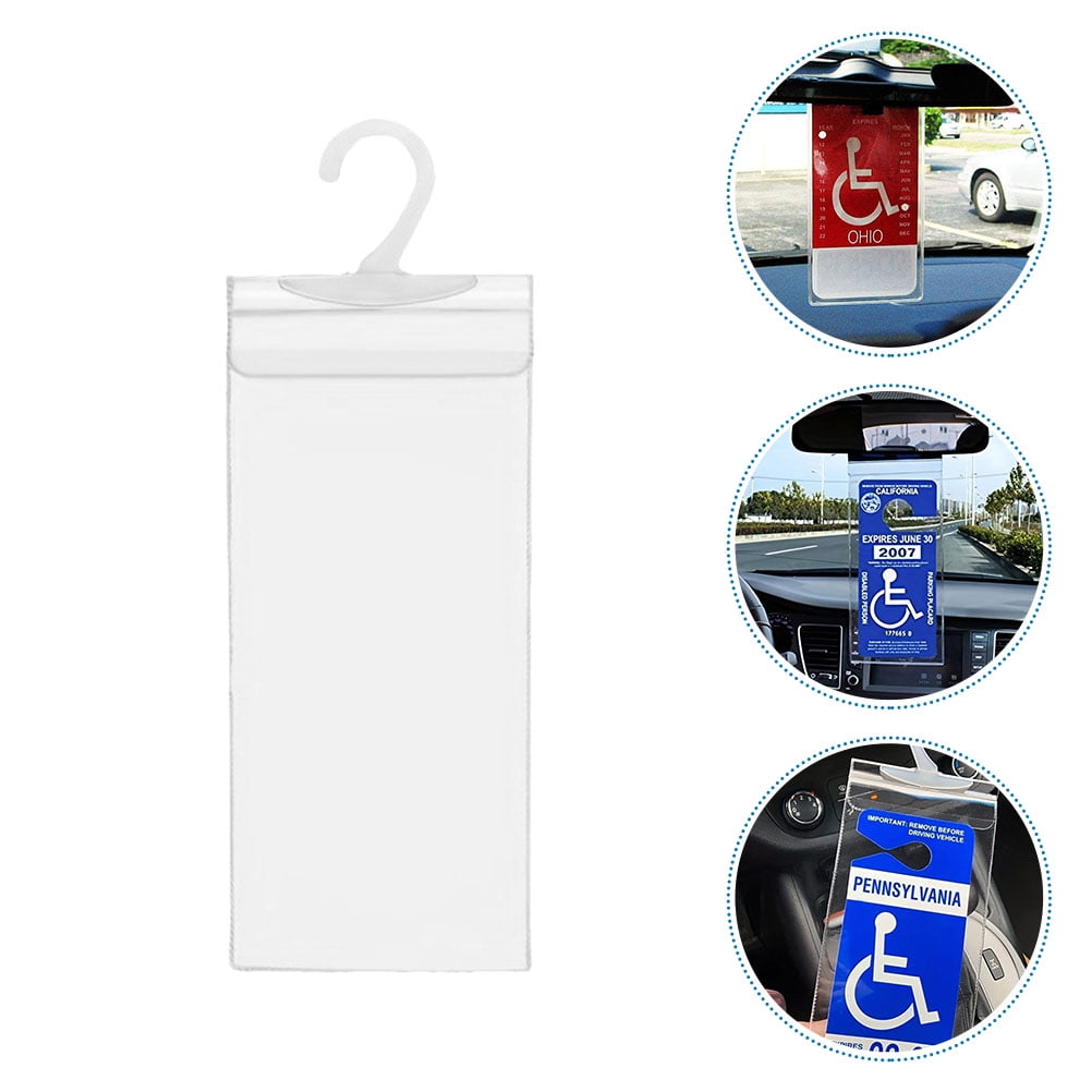 HOMEMAXS 10 Pcs Handicap Placard Holder Dashboard Disabled Badge ...