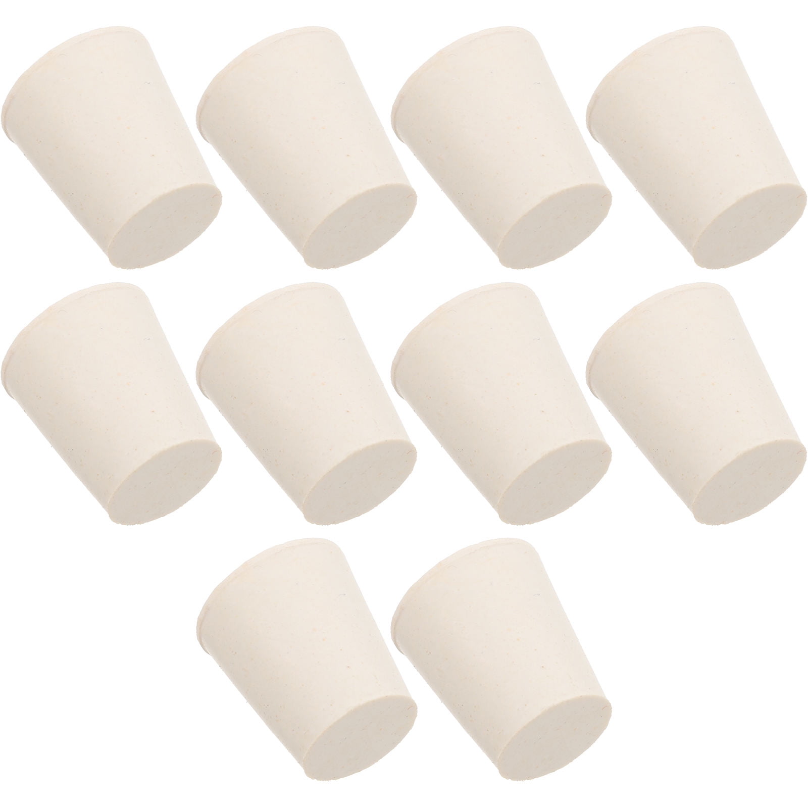 10pcs Rubber Tapered Plug Kit Soft Drain Plugs for Tube Lab Flask Seal ...