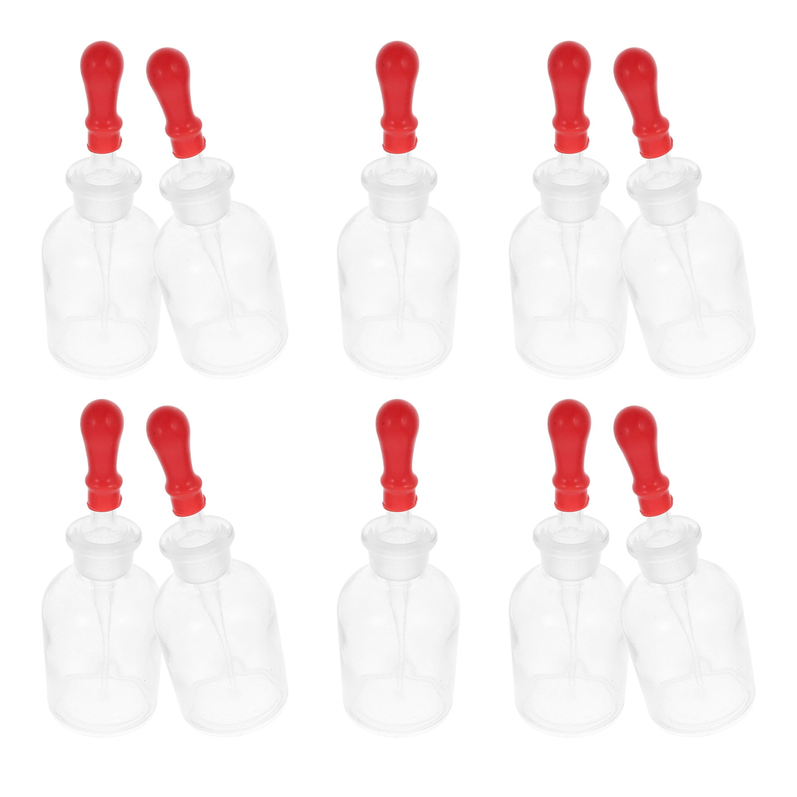 HOMEMAXS 10 Pcs Laboratory Glass Dropper Bottle Air Port Cover Vent ...