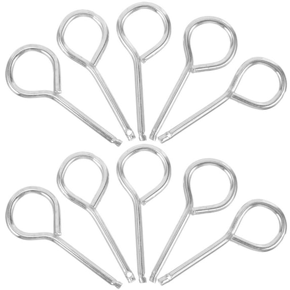 HOMEMAXS 10 Pcs Lock Pins for Fire Extinguishers Lockable Steel Silver ...