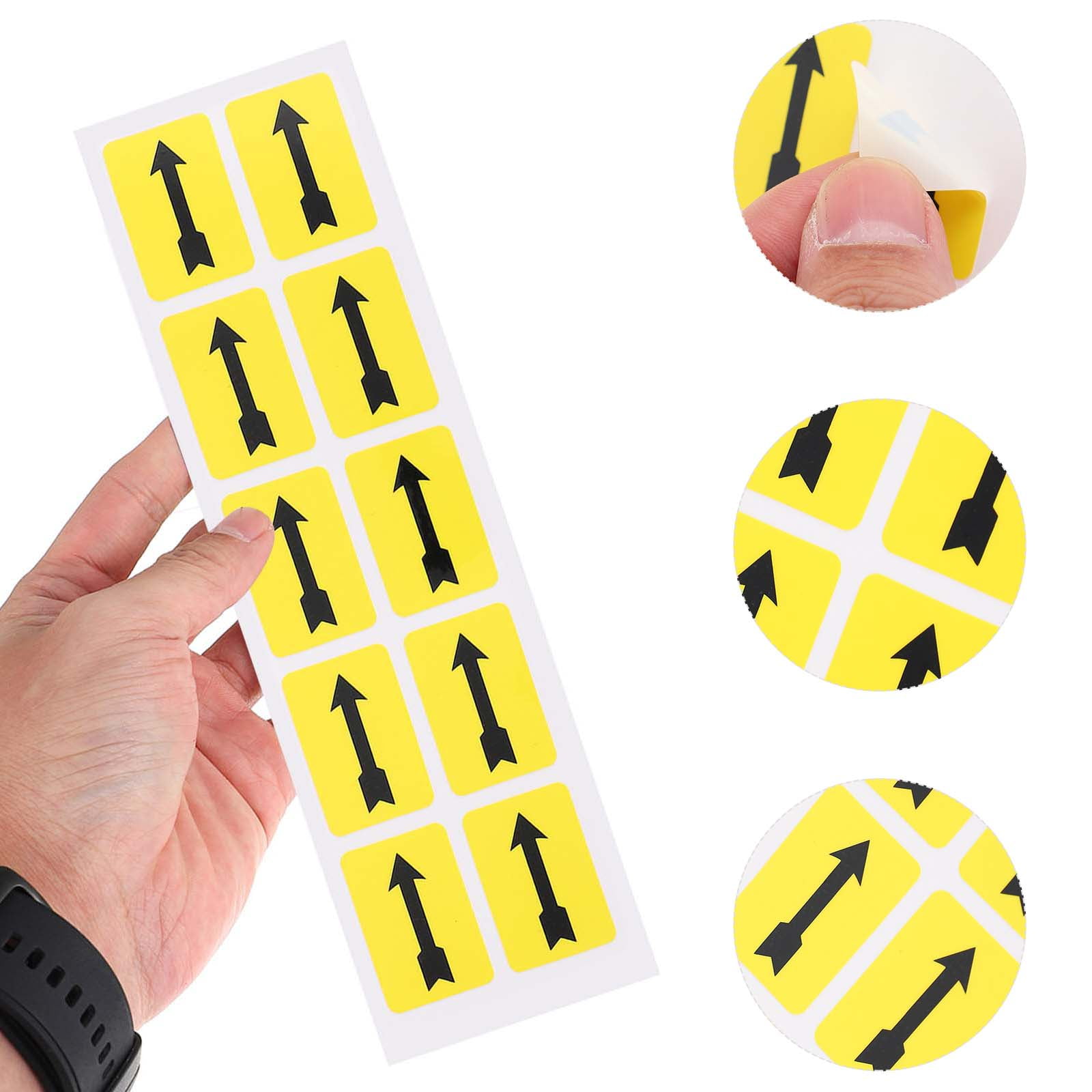 HOMEMAXS 10 Pcs Maintenance Stickers Decals Equipment Pipe Indicating ...