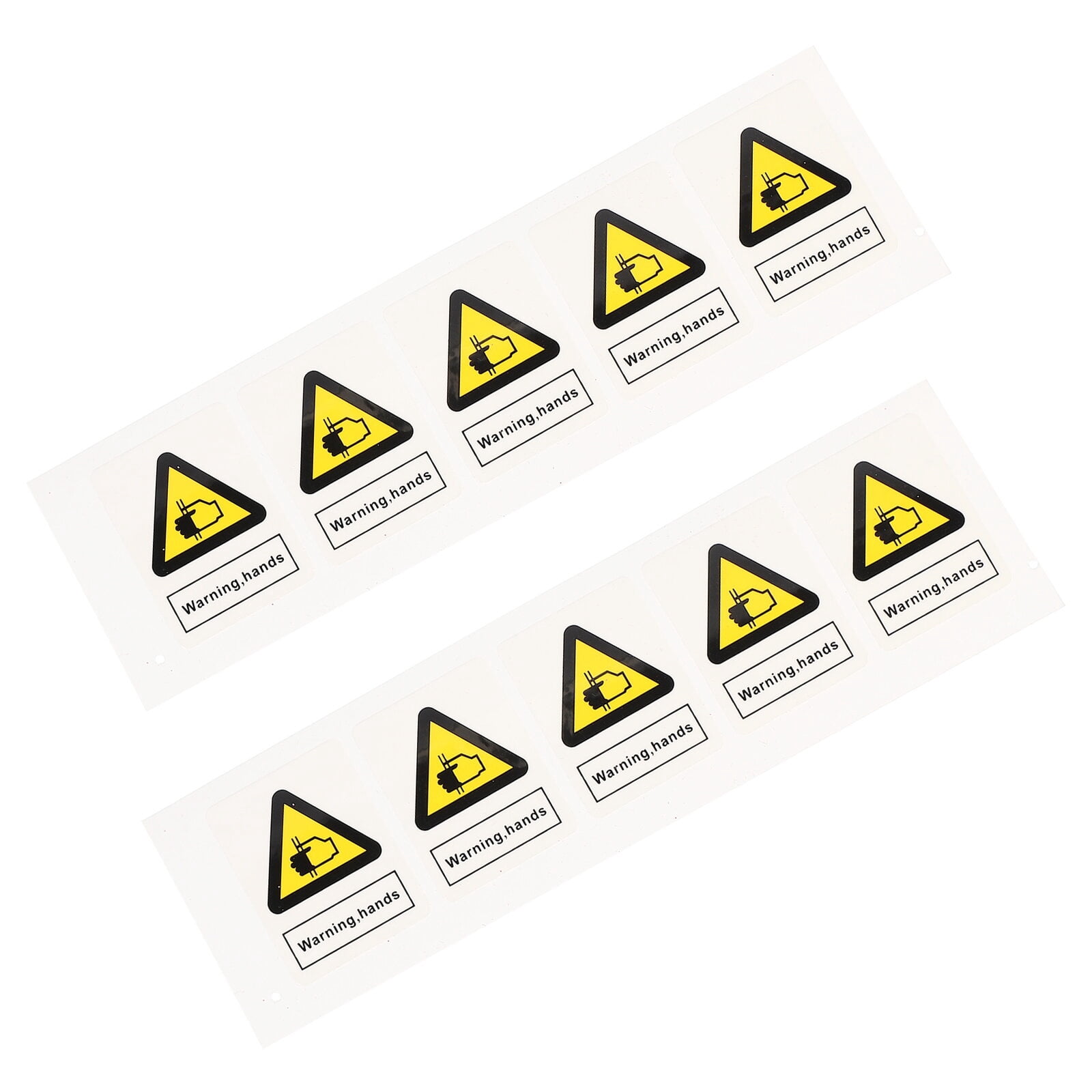 10 Pcs Not Safety Warning Sign Decals Label Caution Sticker - Walmart.com