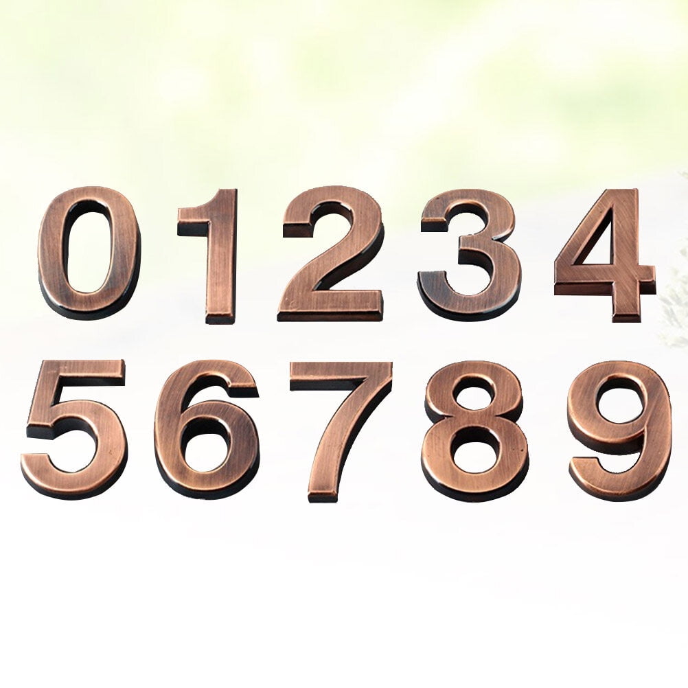 HOMEMAXS 10 Pcs Number Door Sign Sticker Modern Office - Walmart.com