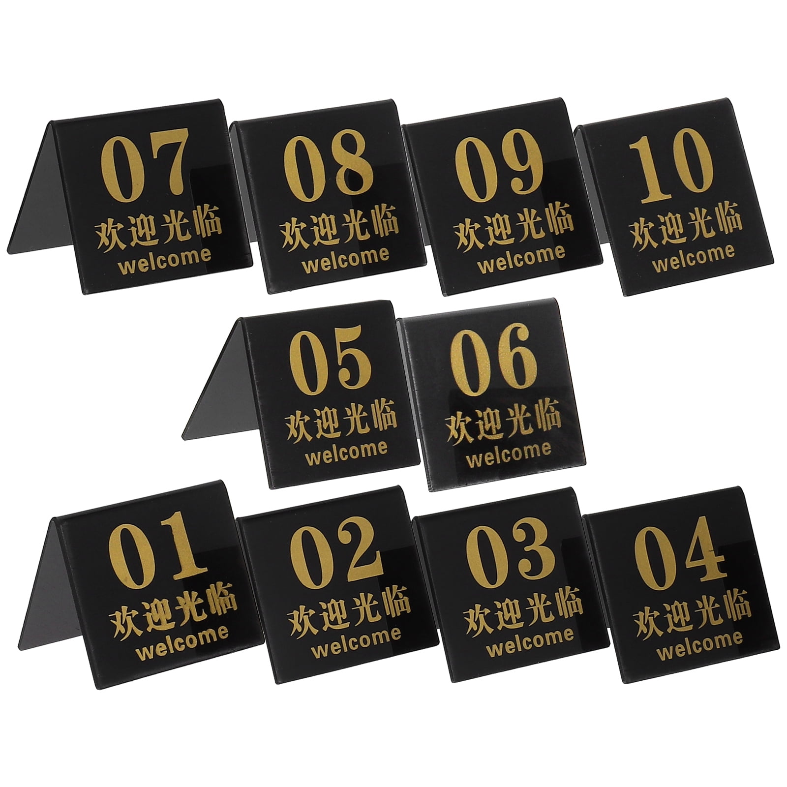 HOMEMAXS 10 Pcs Number Marker Table Sign Decorations Place Mailbox ...