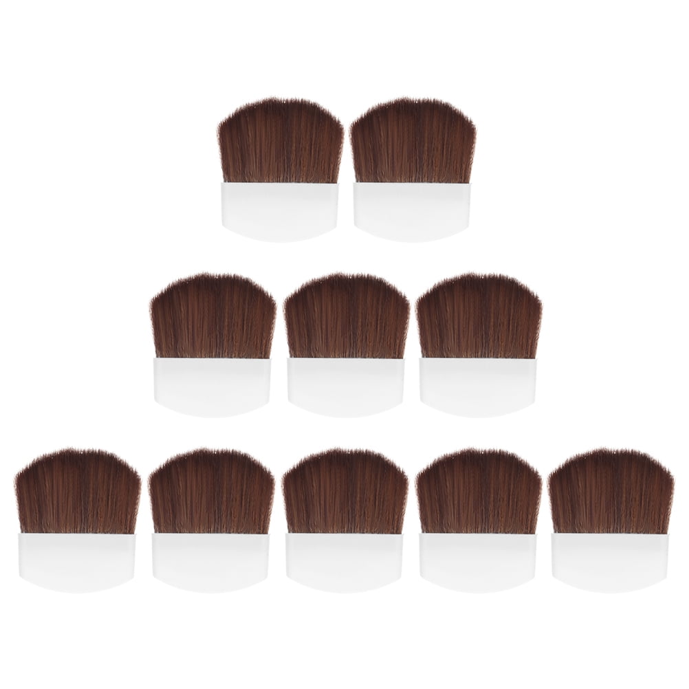 10 Pcs Painting Brush Canvas Brushes Art for Supplies Student White ...