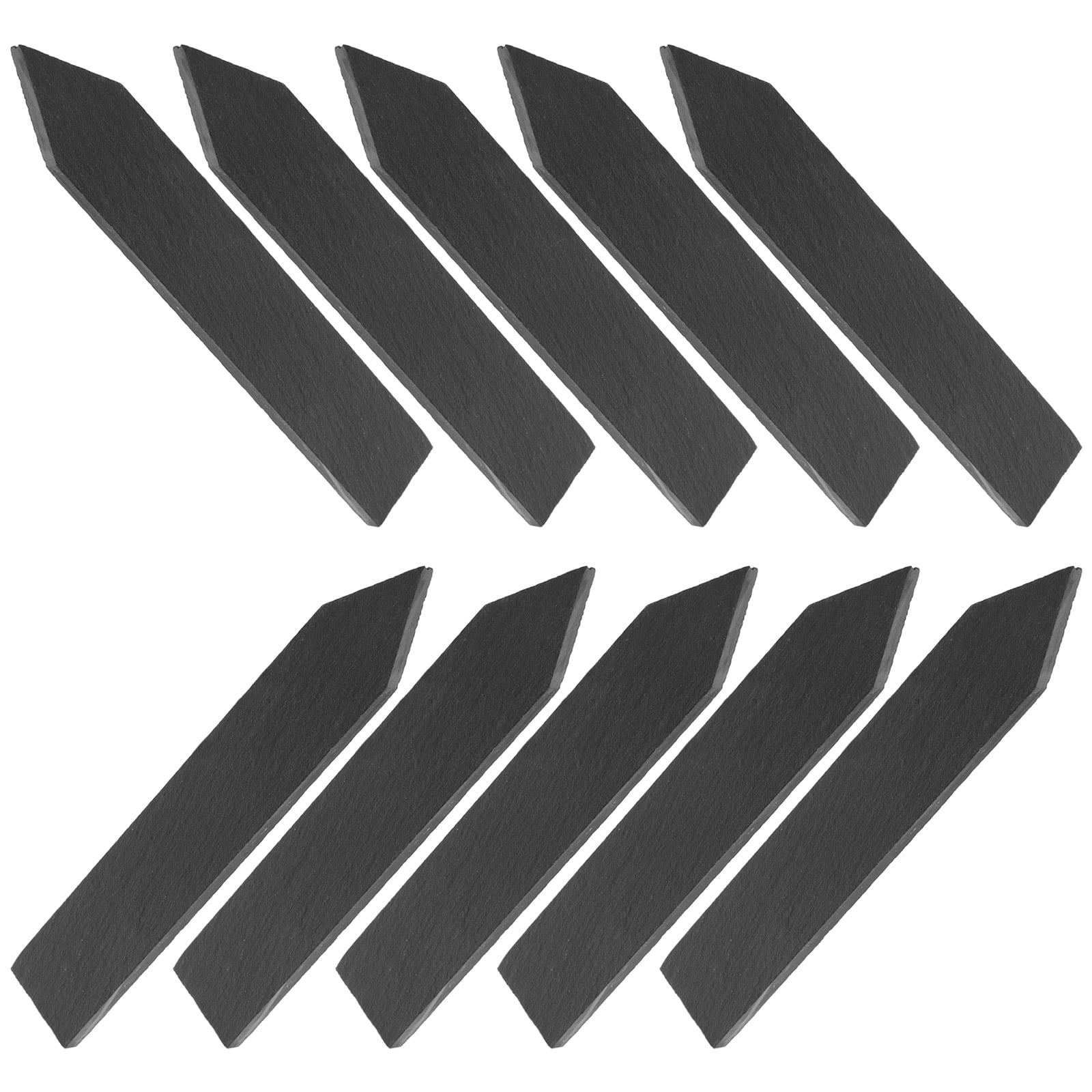 HOMEMAXS Large Plant Labels for Outdoor Plants Made of Slabs Black ...