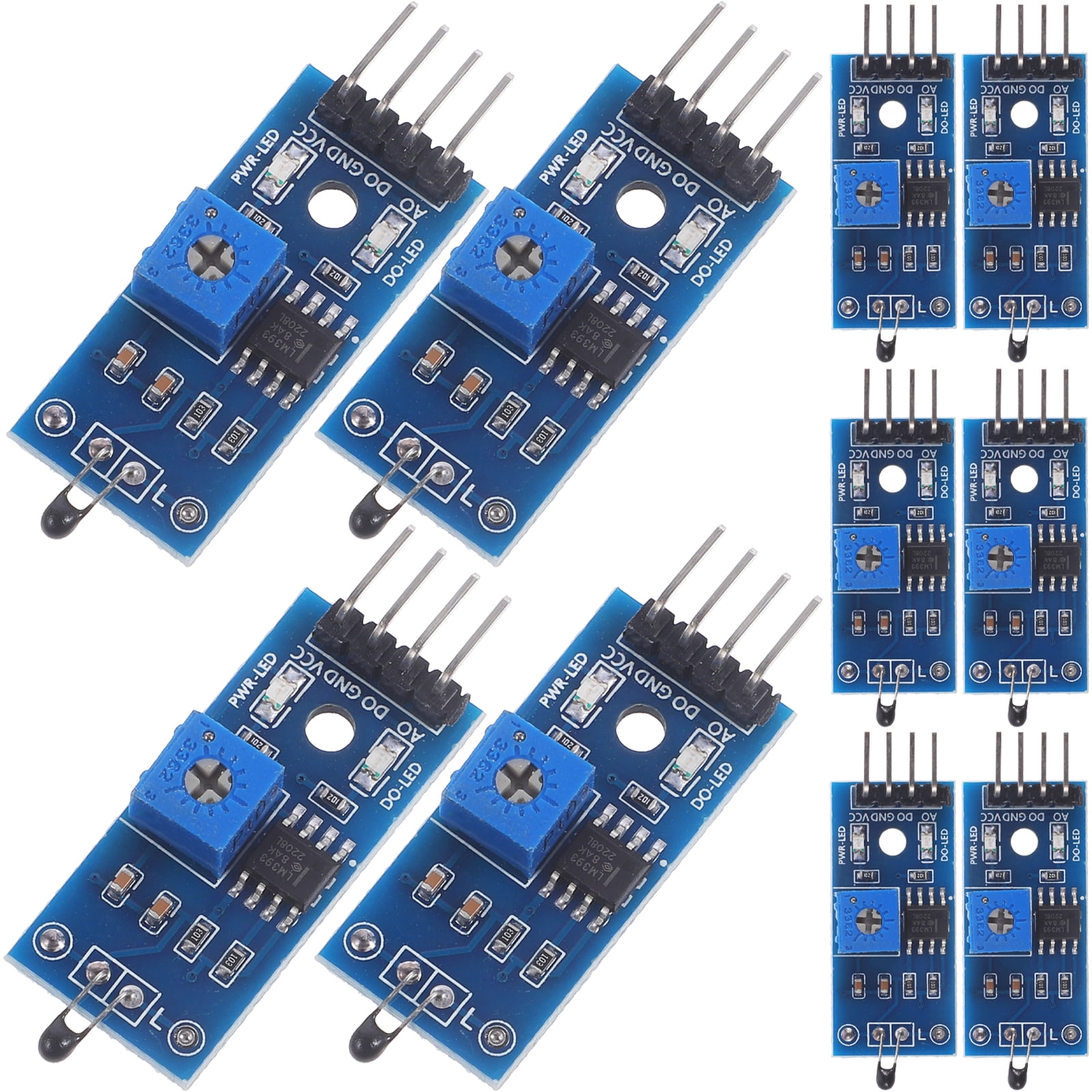 HOMEMAXS 10 Pcs Photoresistor Modules Relay Sensor Cable Tester Meter ...