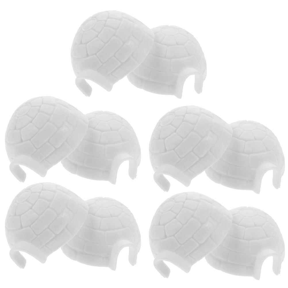 HOMEMAXS 10 Pcs Polar Animals Toys Igloo Miniature Model Child ...