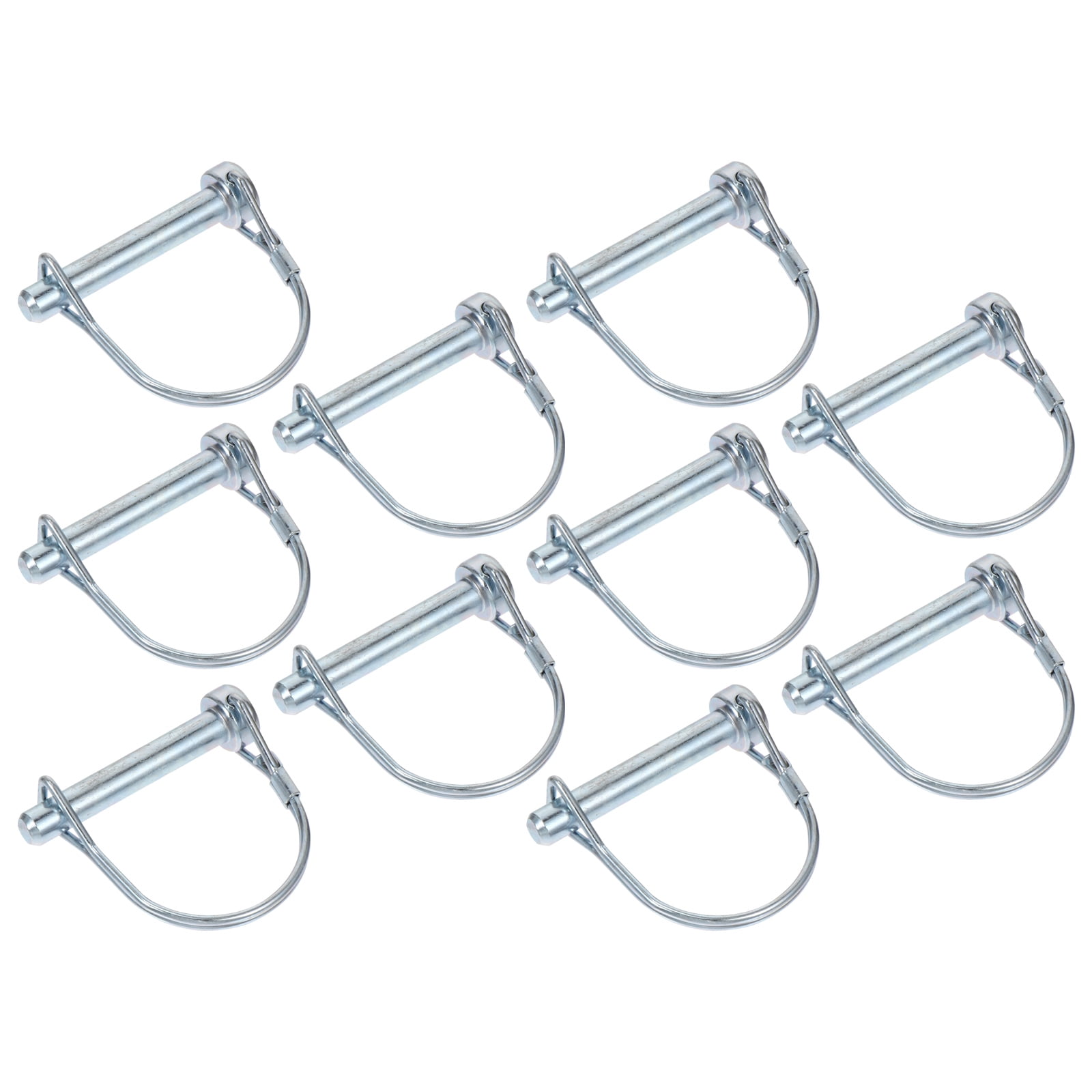 HOMEMAXS 10 Pcs Quick Release Locking Pin Coupler for Trailers Silver ...