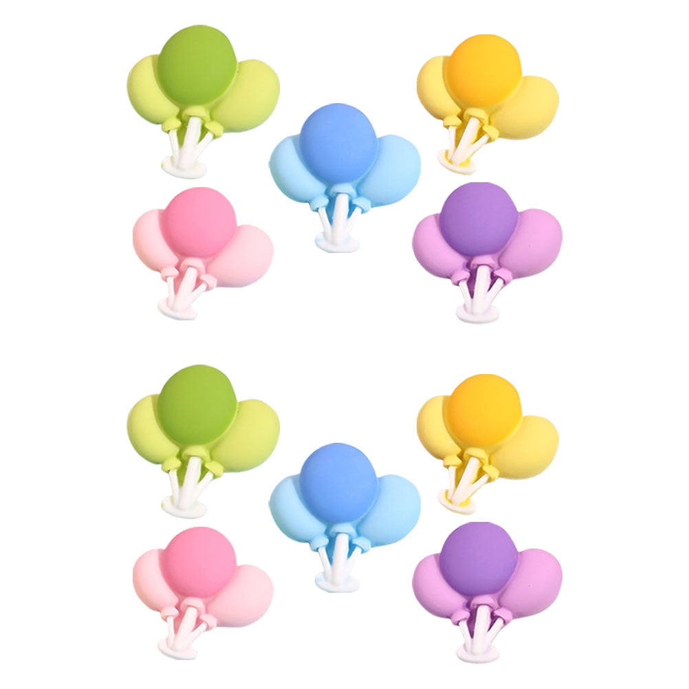 HOMEMAXS 10 Pcs Resin Cloud Balloon Round Accessories Spill-proof Paper ...