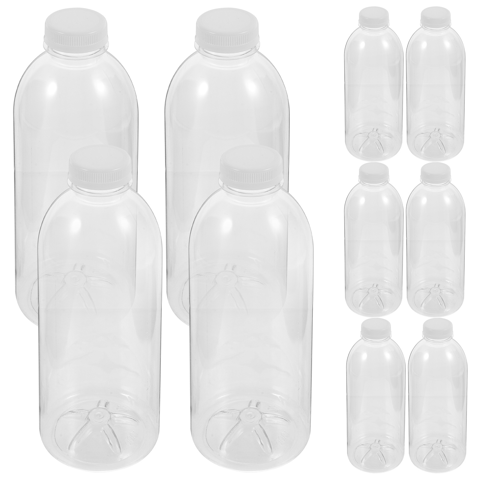 HOMEMAXS 10 Pcs Reusable 分装瓶 Empty Juice Bottle 18.5X5.5cm - Walmart.com