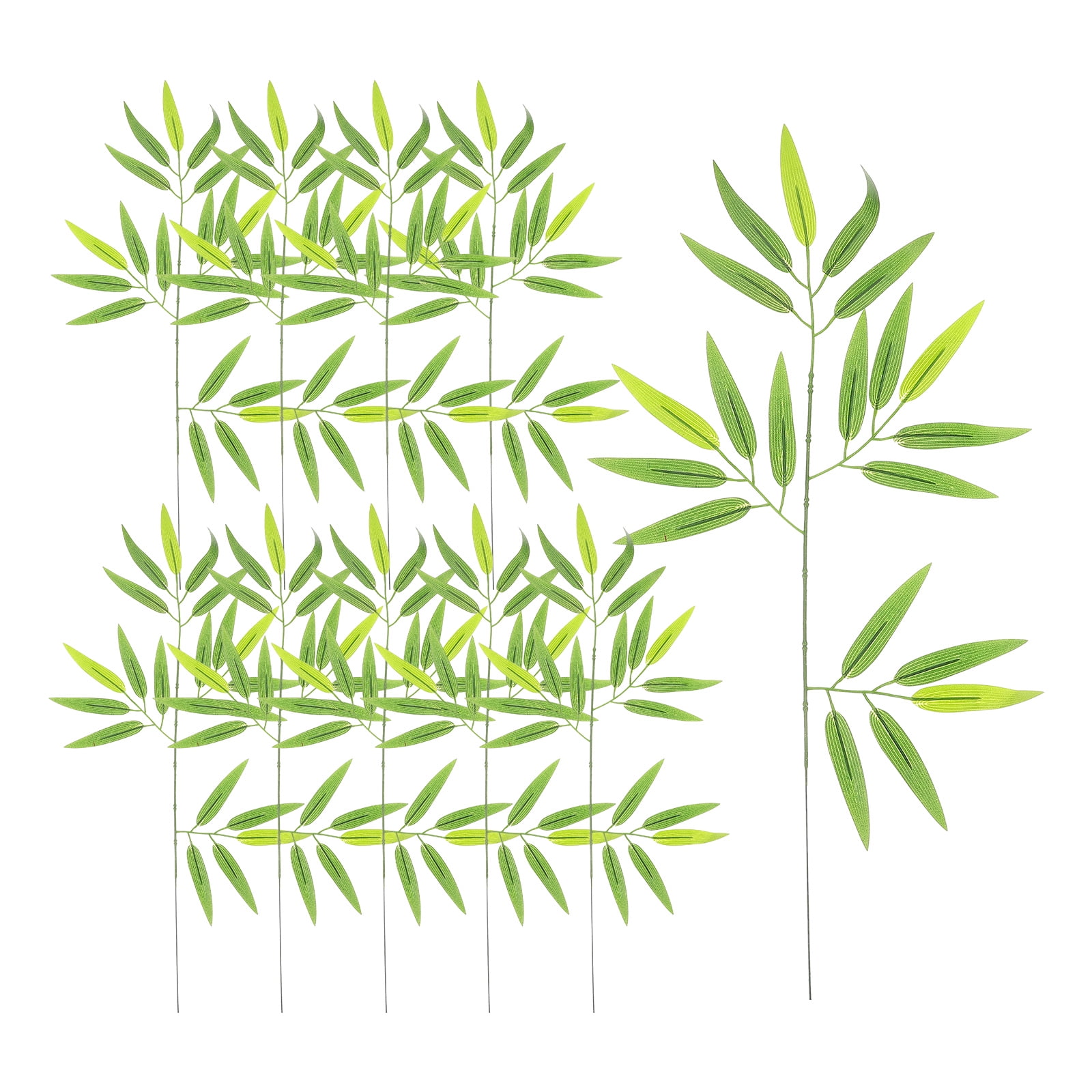 HOMEMAXS Bamboo Leaves Decorative Sushi Tray Set of 10 for Seafood ...