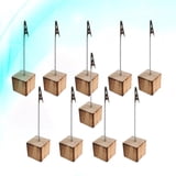 HOMEMAXS 10 Pcs Seat Clip Wedding Simple Wood Cake Decorations Holders ...