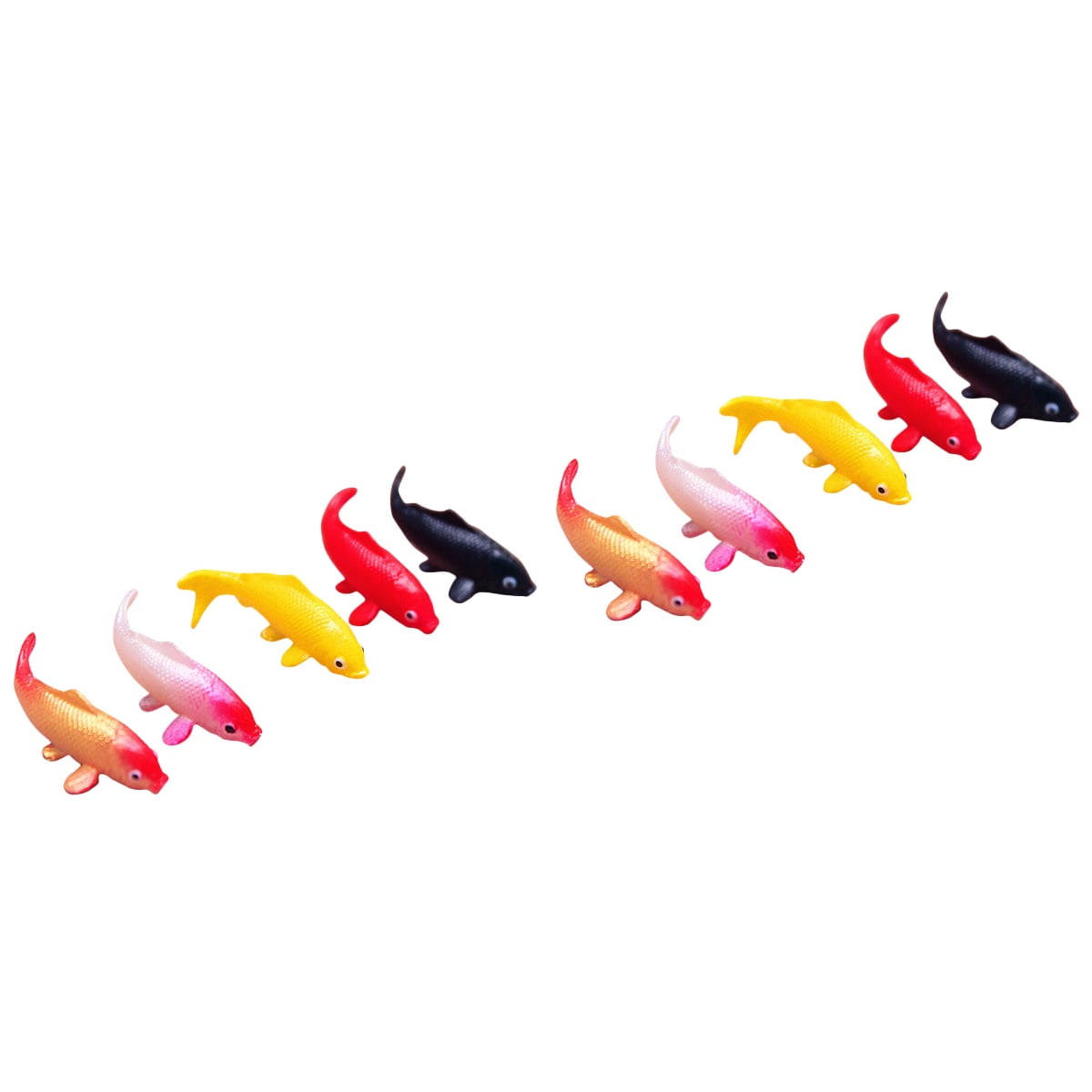 HOMEMAXS 10 Pcs Small Carp Figurines Miniature Fish Models Sea Animals ...