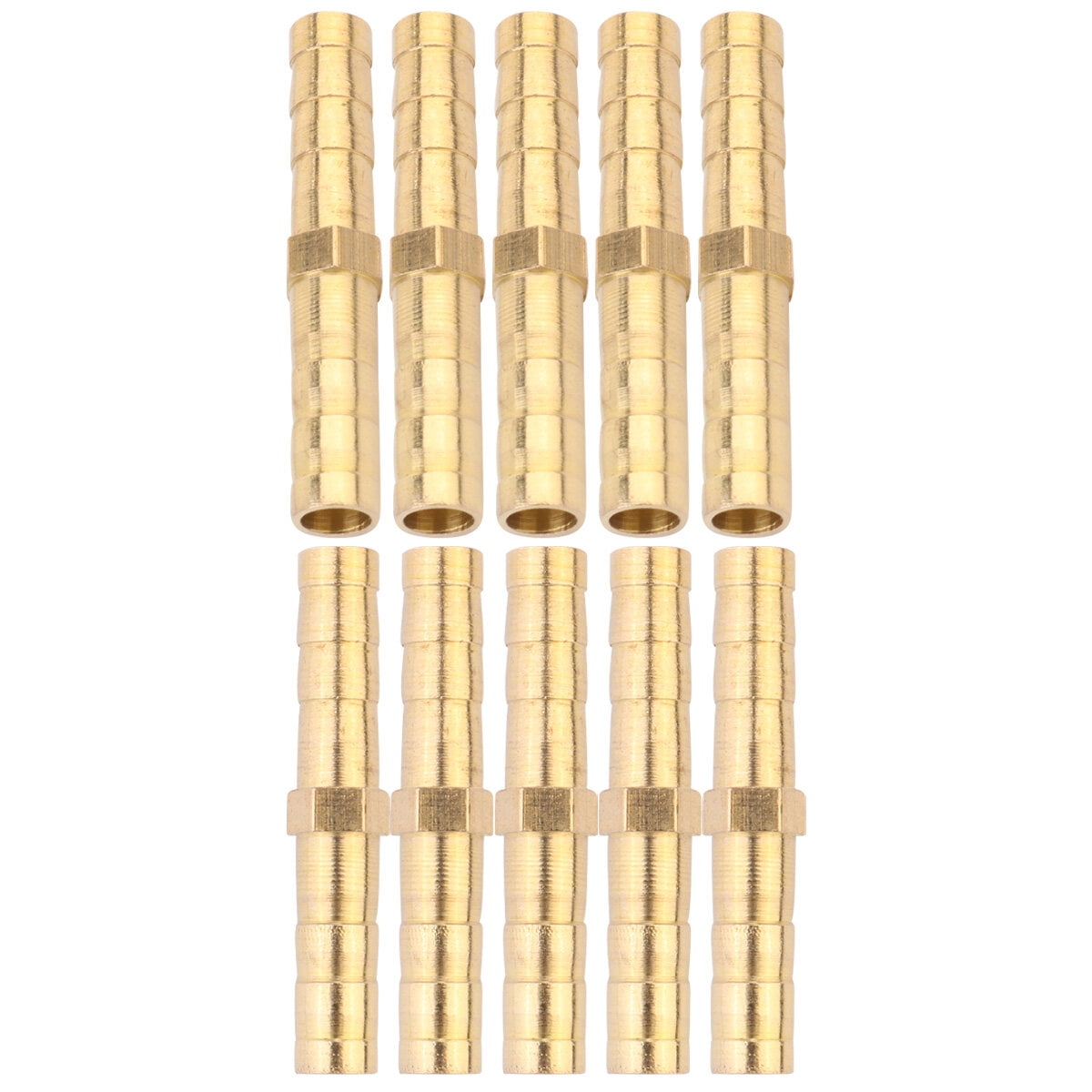 HOMEMAXS 10 Pcs Straight Gas Connector Natural Pipe Fittings ...