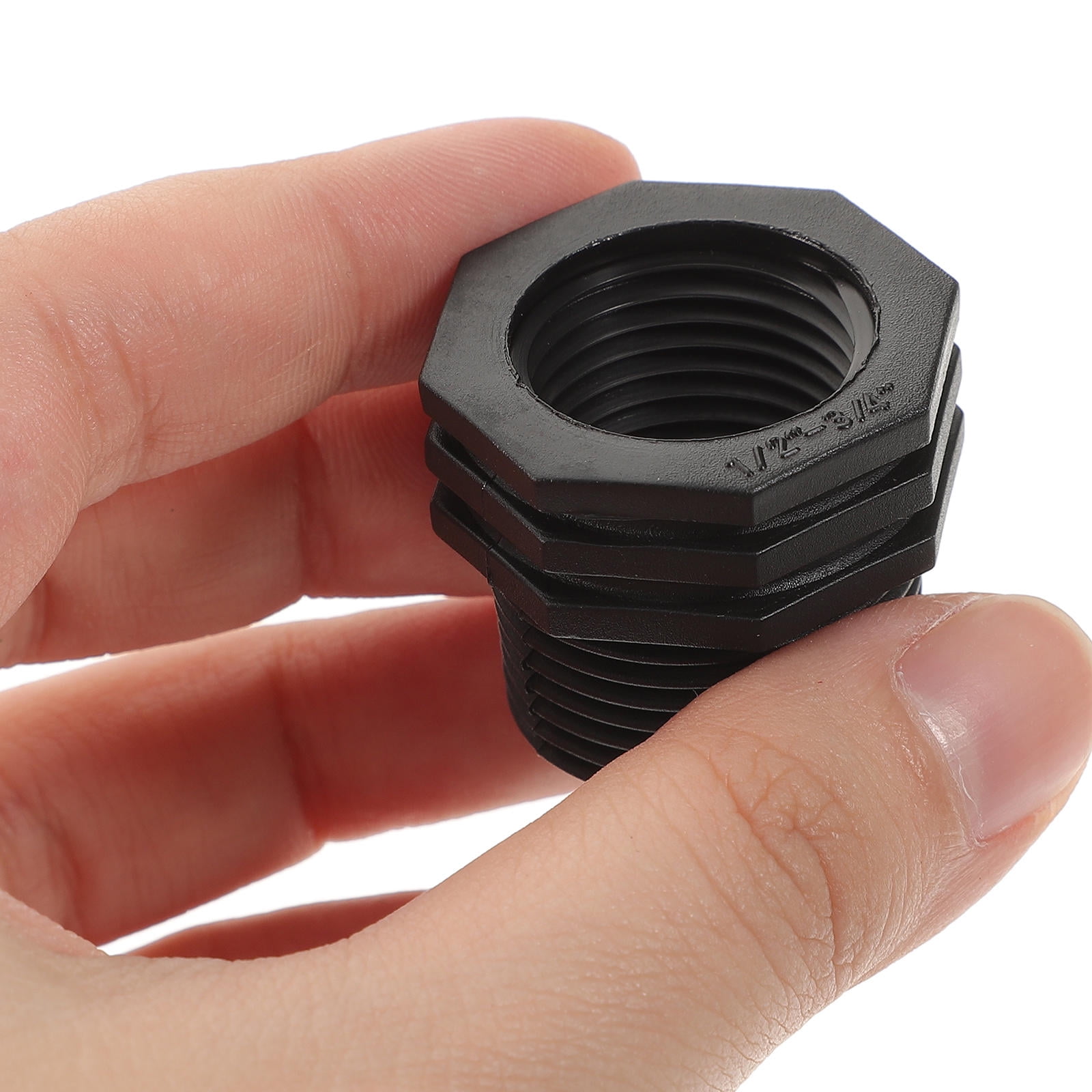 HOMEMAXS 10 Pcs Tank Stainless Threaded Joint Bulkhead Fitting ...