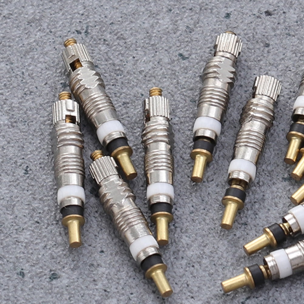 HOMEMAXS 10 Pcs Tire Valve Stem Core Replacement Bicycle French ...