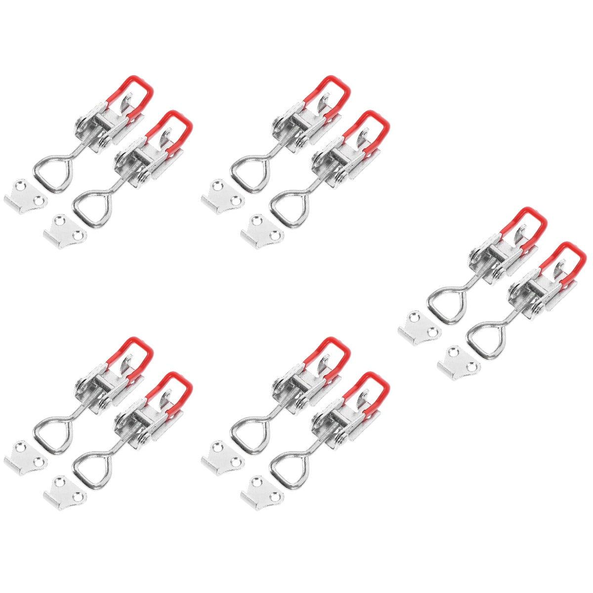HOMEMAXS 10 Pcs Toggle Latches Metal Toggle Clamp Heavy Duty Adjustable ...