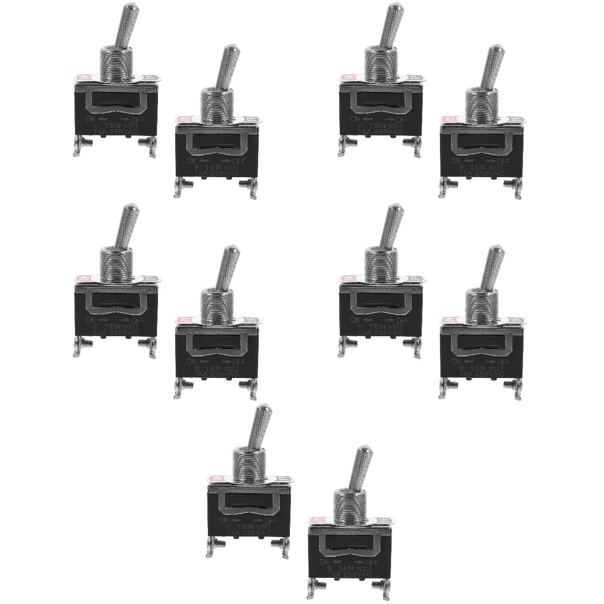 HOMEMAXS 10 Pcs Toggle Switch for Auto Car Marine Boat Professional ...