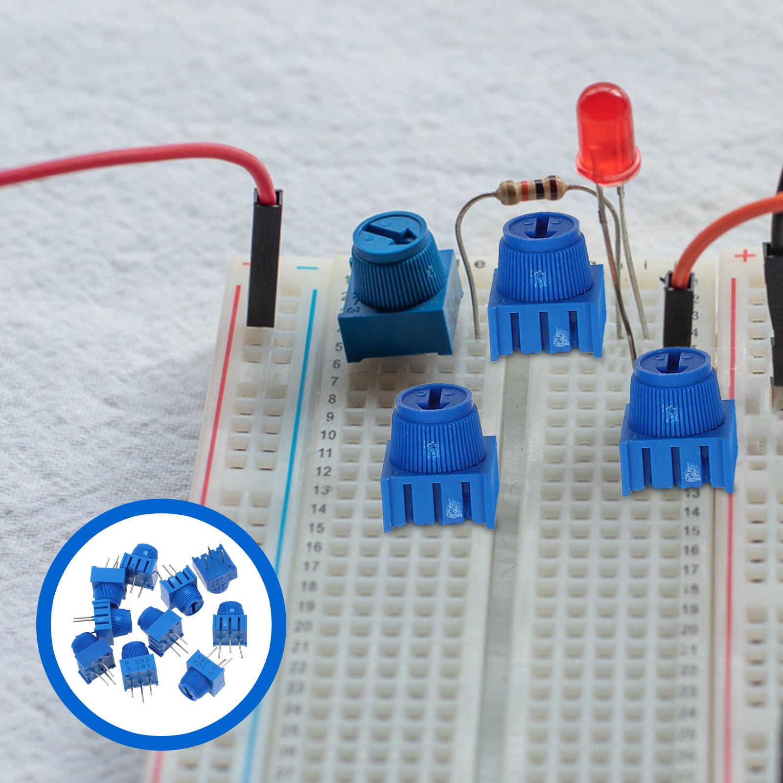 HOMEMAXS 10 Pcs Trim Potentiometer Trimmer Potentiometers Kit - Walmart.com