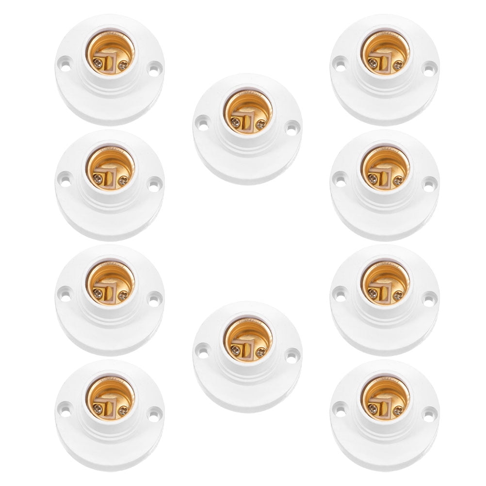 HOMEMAXS 10 Pcs Wall Mounted Wire Basket Light Bulb Fixture Socket Lamp ...