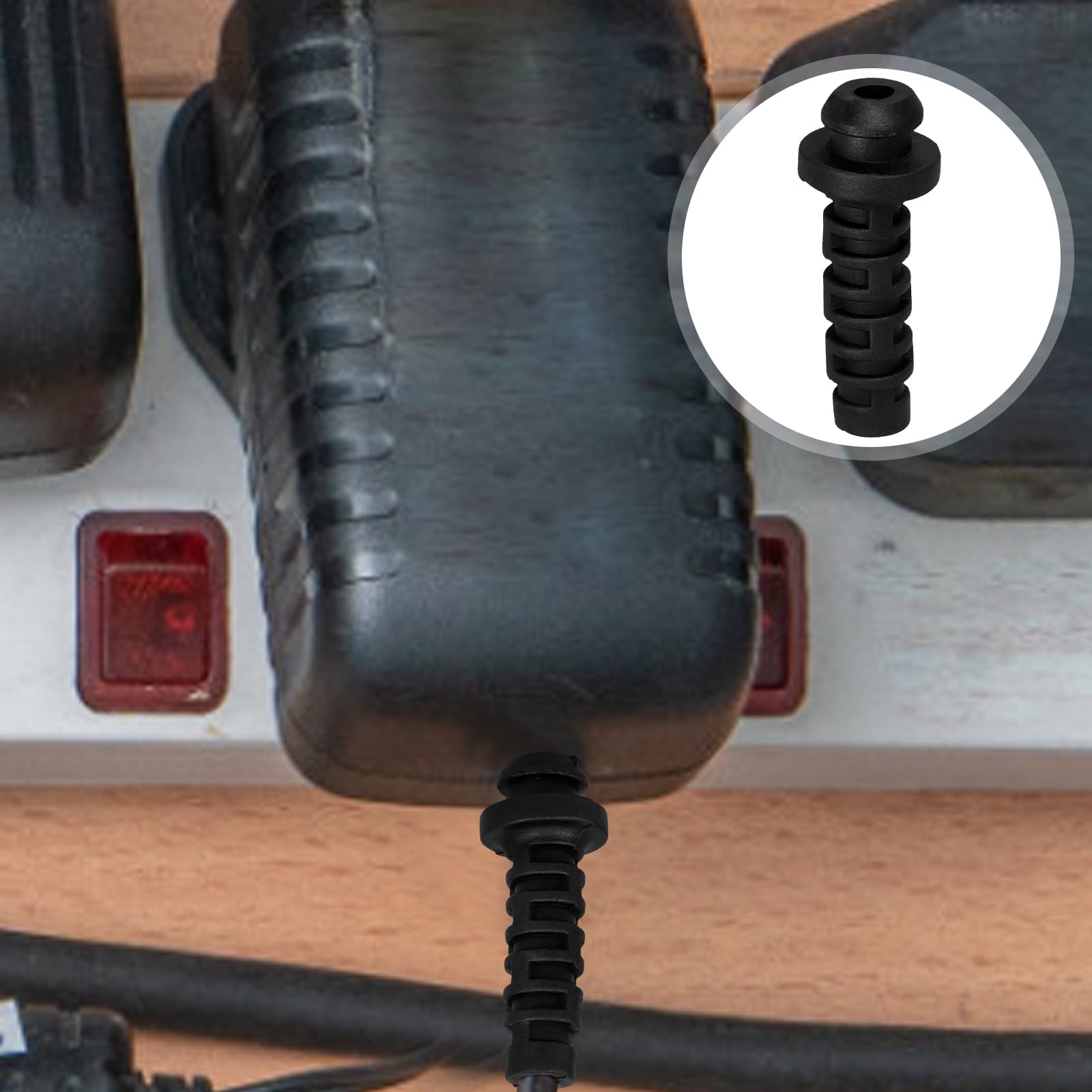 HOMEMAXS 10 Pcs Wire Strain Relief Connector Protection Cord Hole ...