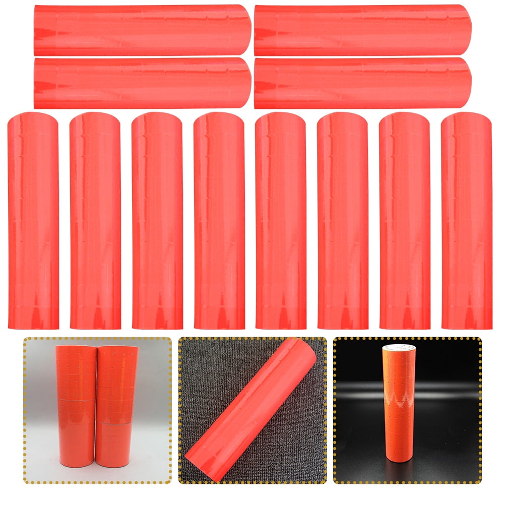 HOMEMAXS 10 Rolls Blank Labels Sticker Merchandise Price Label Adhesive ...