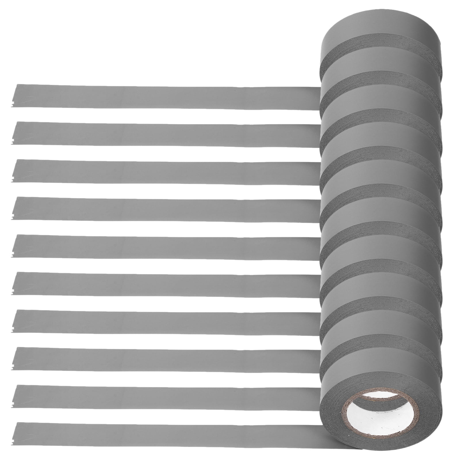 HOMEMAXS 10 Rolls Colorful Electrical Tape Cable Ties Management Grey ...