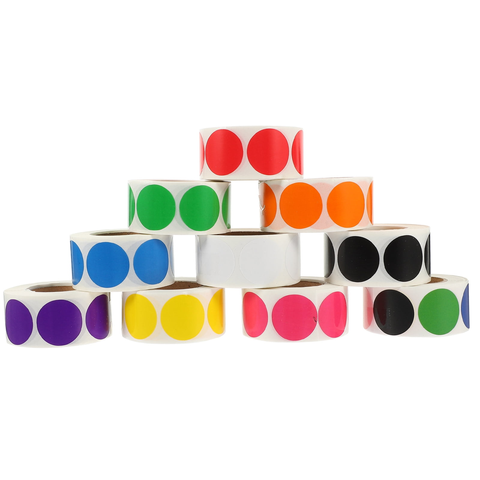 10 Rolls Moving Labels for Boxes Color Coded Dot Stickers - Walmart.com