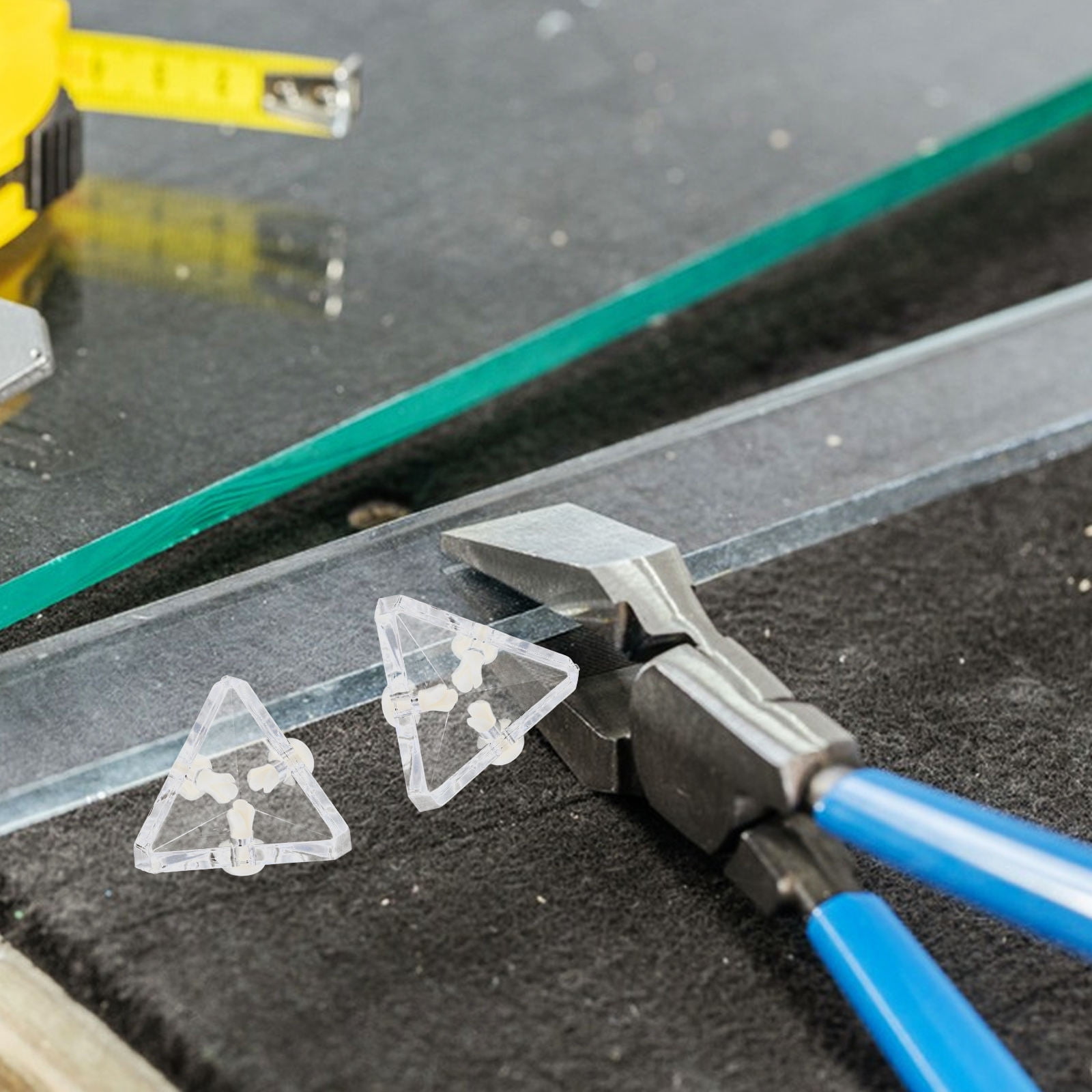 HOMEMAXS 10 Sets Acrylic Corner Brackets L-Shaped Right Angle Braces ...