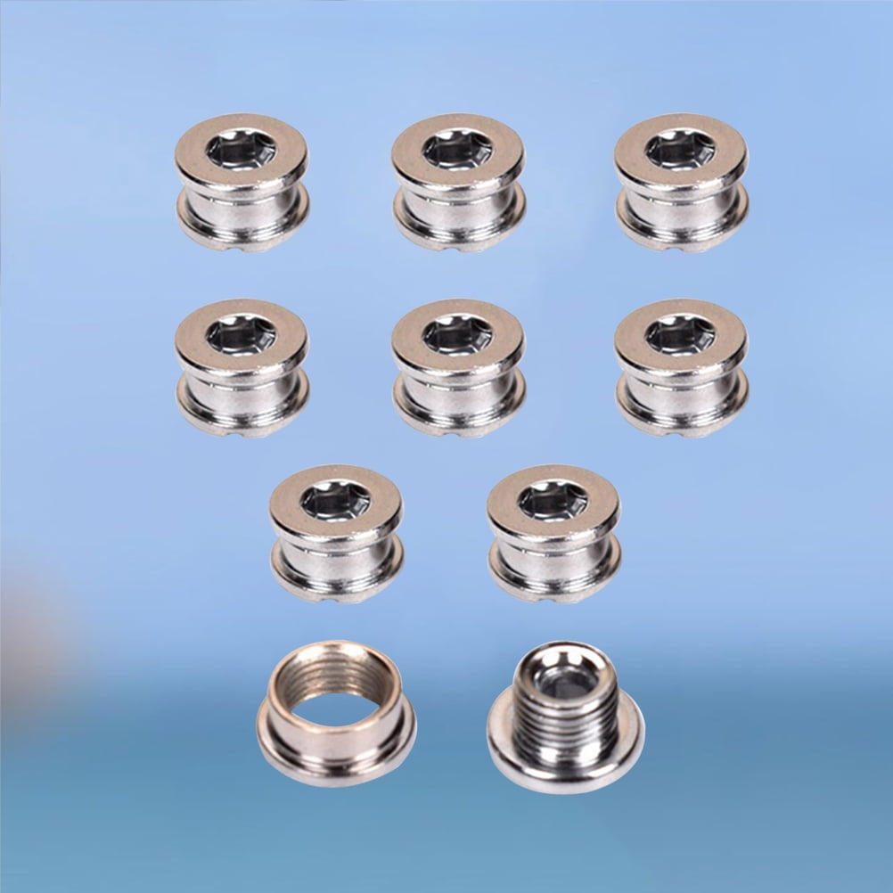 HOMEMAXS 10 Sets Crank Bolts Bike Chainwheel Screws Chainring Crankset ...