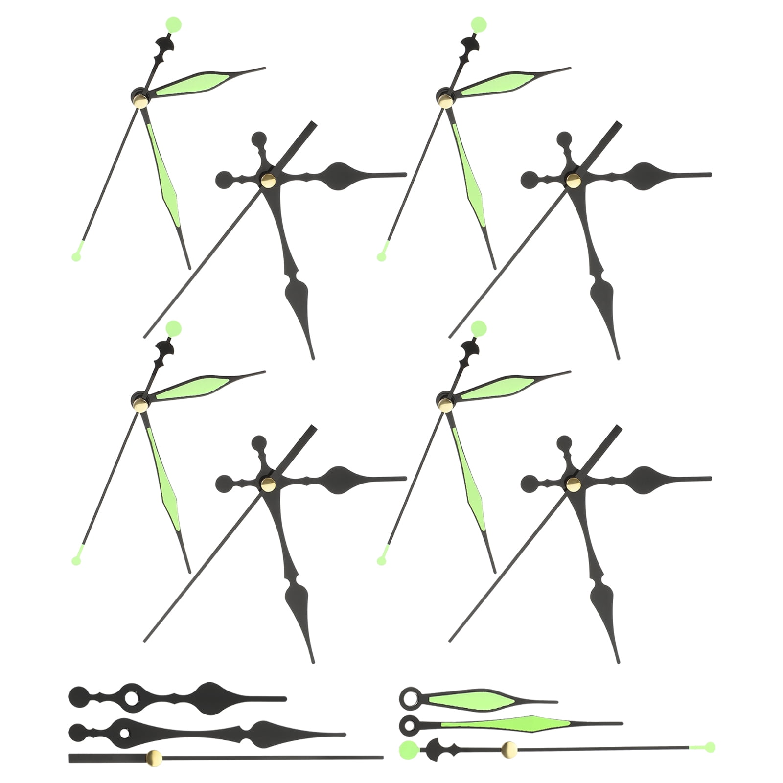 HOMEMAXS 10 Sets DIY Wall Clock Repair Parts Clockwork Hand - Walmart.com