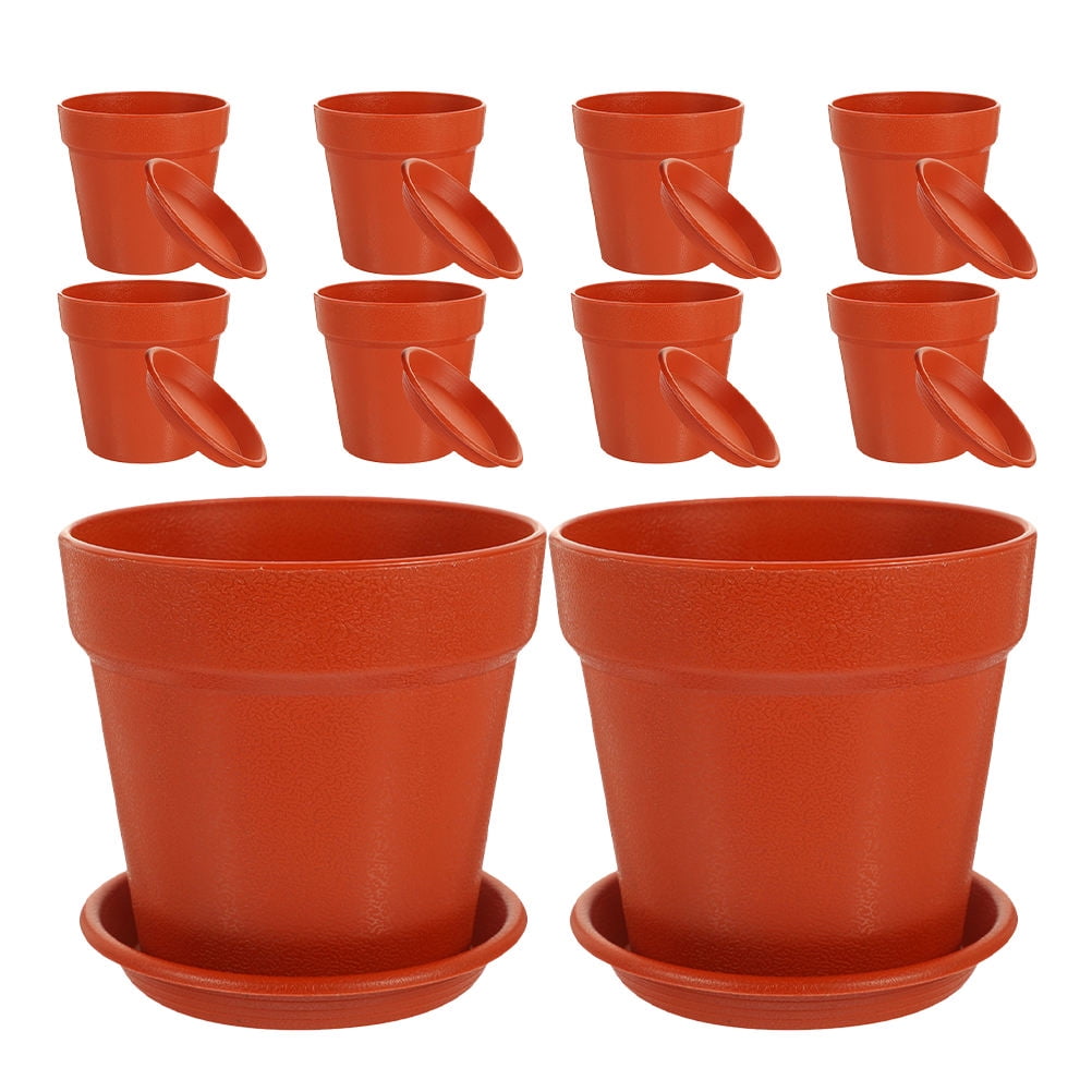 HOMEMAXS 10 Sets Plant Nursery Pot Succulent Planter Garden Planting ...