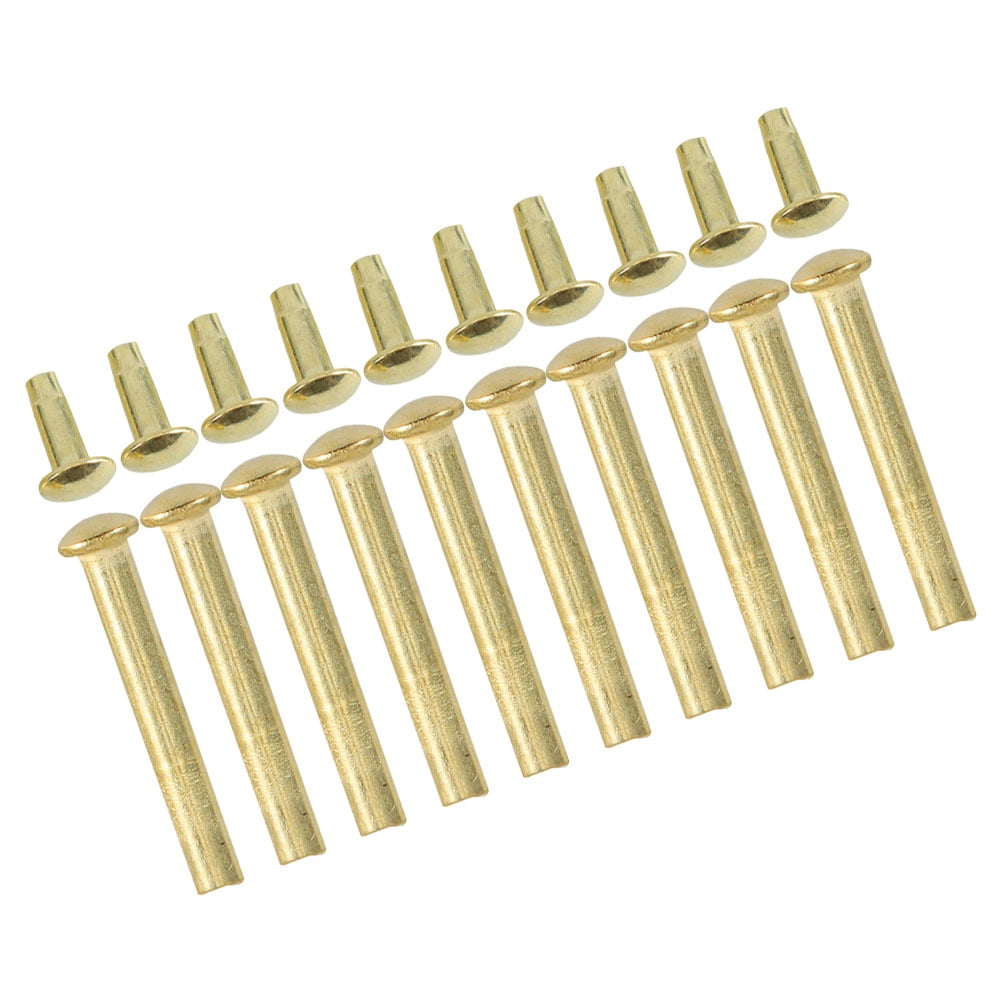 HOMEMAXS 10 Sets Solid Shaft Rivet Metal Rivets Bolts Handheld Fan Nuts ...