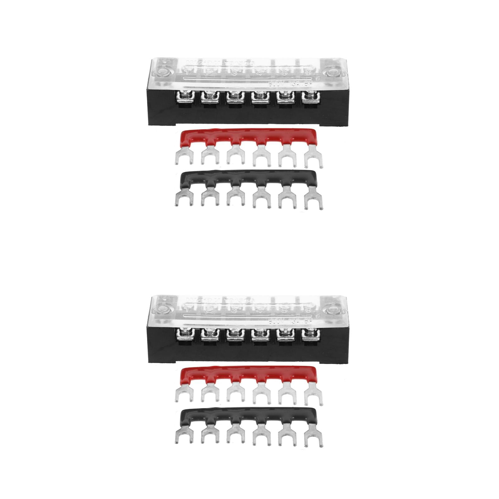 10 Sets Terminal Block 600V 5A 6 Position Terminal Block with ...