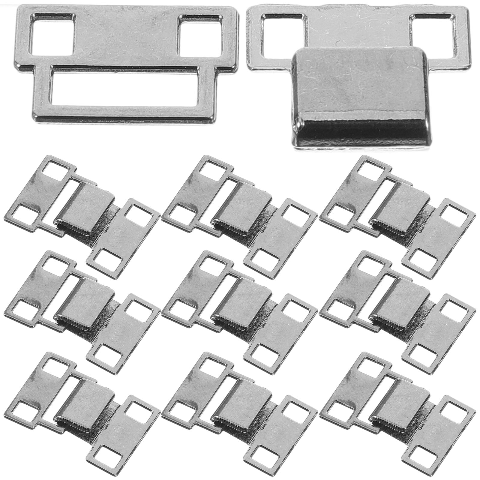 HOMEMAXS 10 Sets of Metal Pant Hooks and Bar Pant Hook and Eye Closure ...