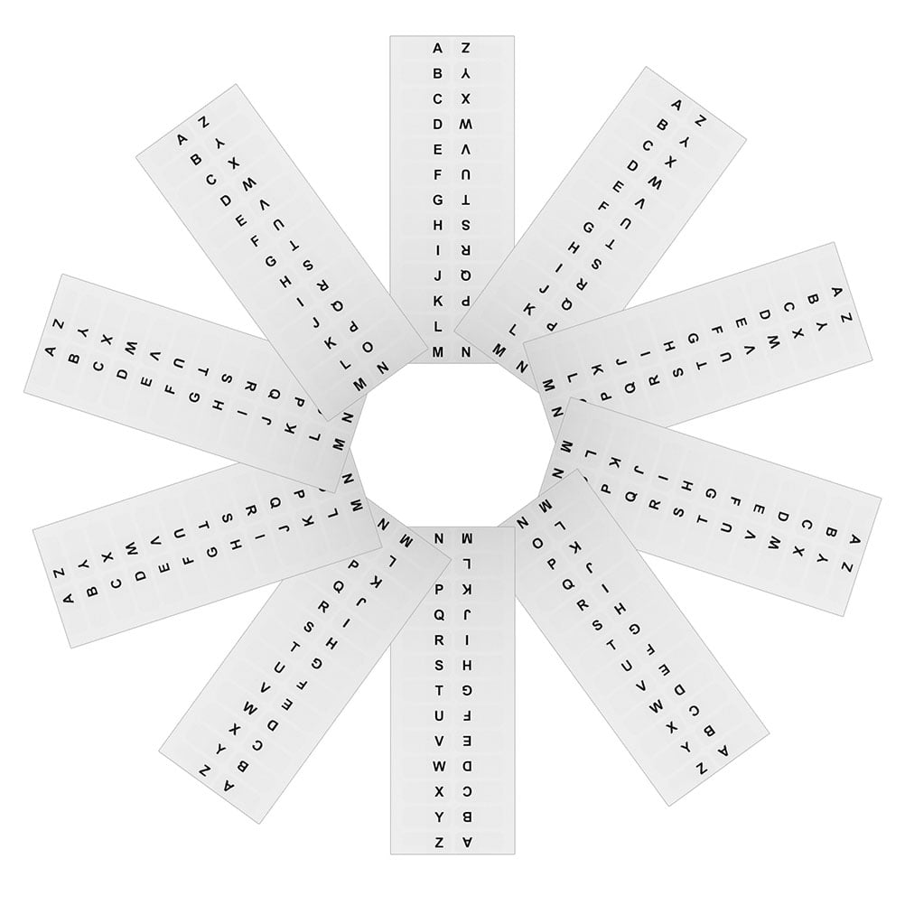 HOMEMAXS White Paper Sticky Tabs for Home Use 10 Sheets Easy ...
