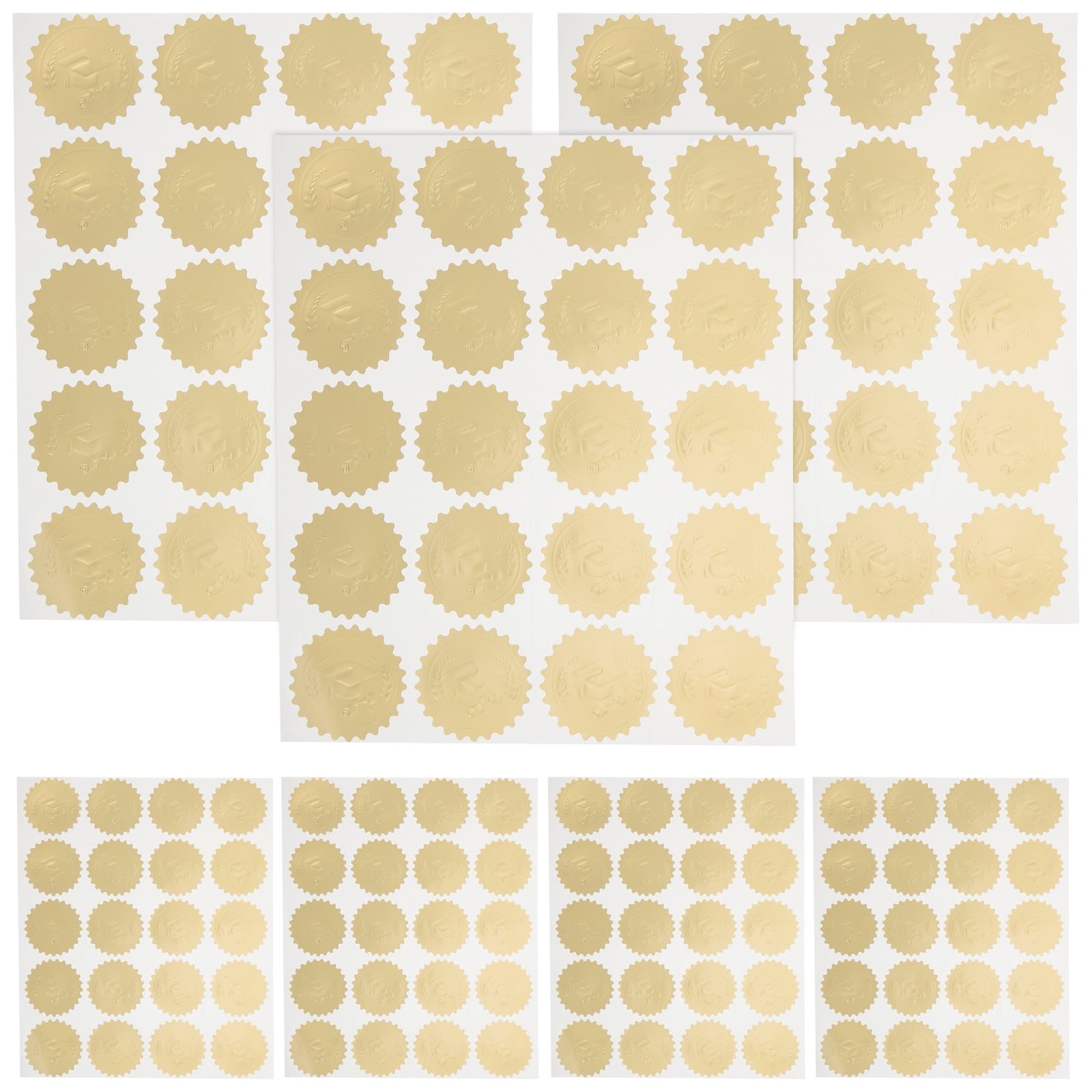 HOMEMAXS 10 Sheets End of Term Scratch off Stickers Graduation ...