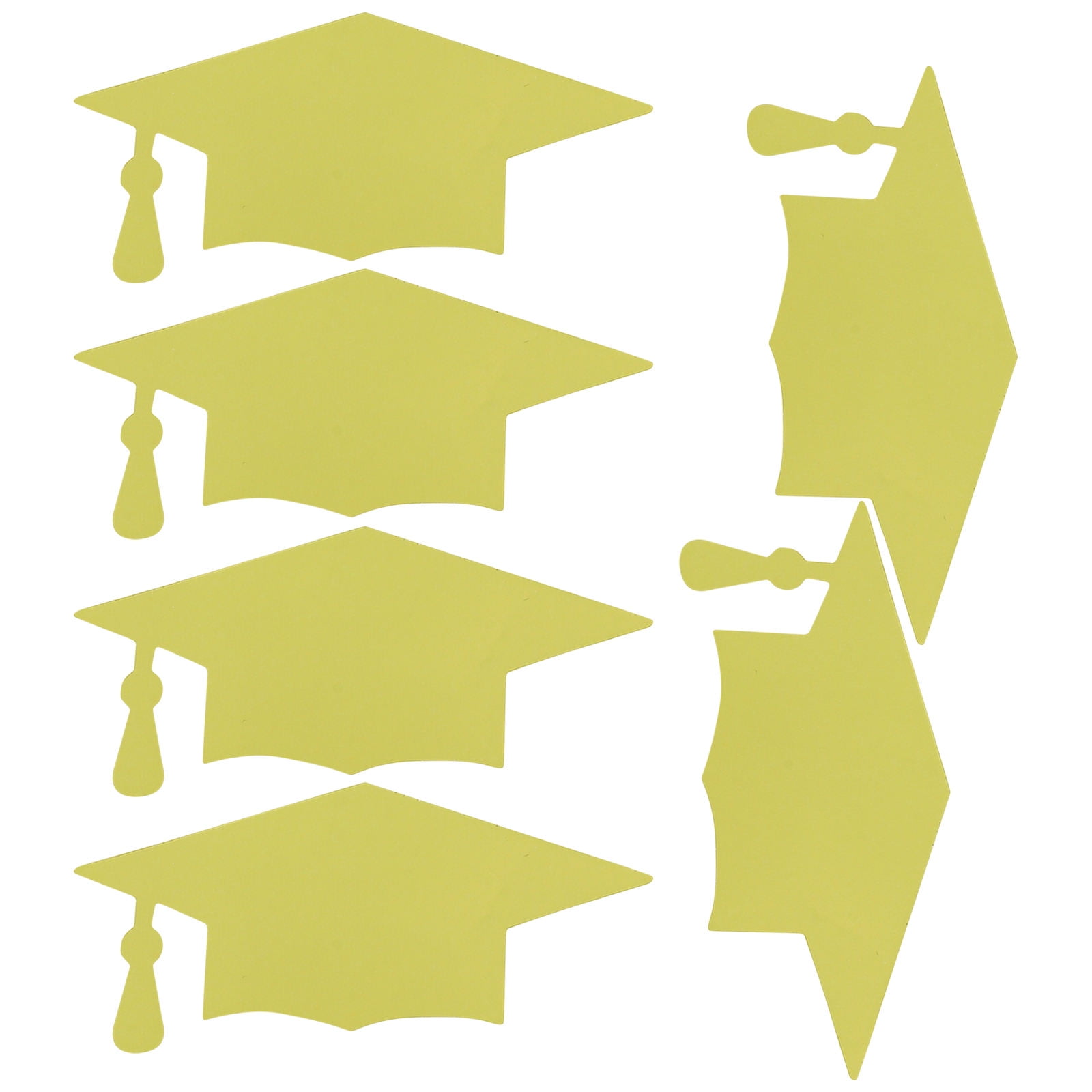 HOMEMAXS 10 Sheets Graduation Cap Decorations Doctorial Hat Stickers ...