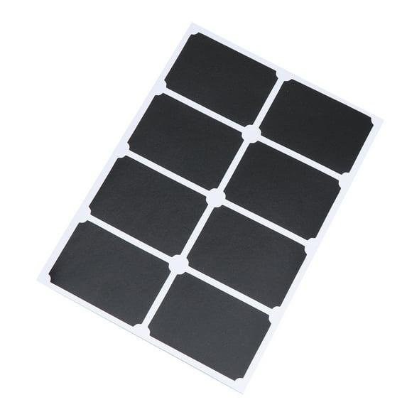 MOKKHNB Removable Chalkboard Labels Black 10 Sheets 6.1 x 4.3 x 0.04In ...