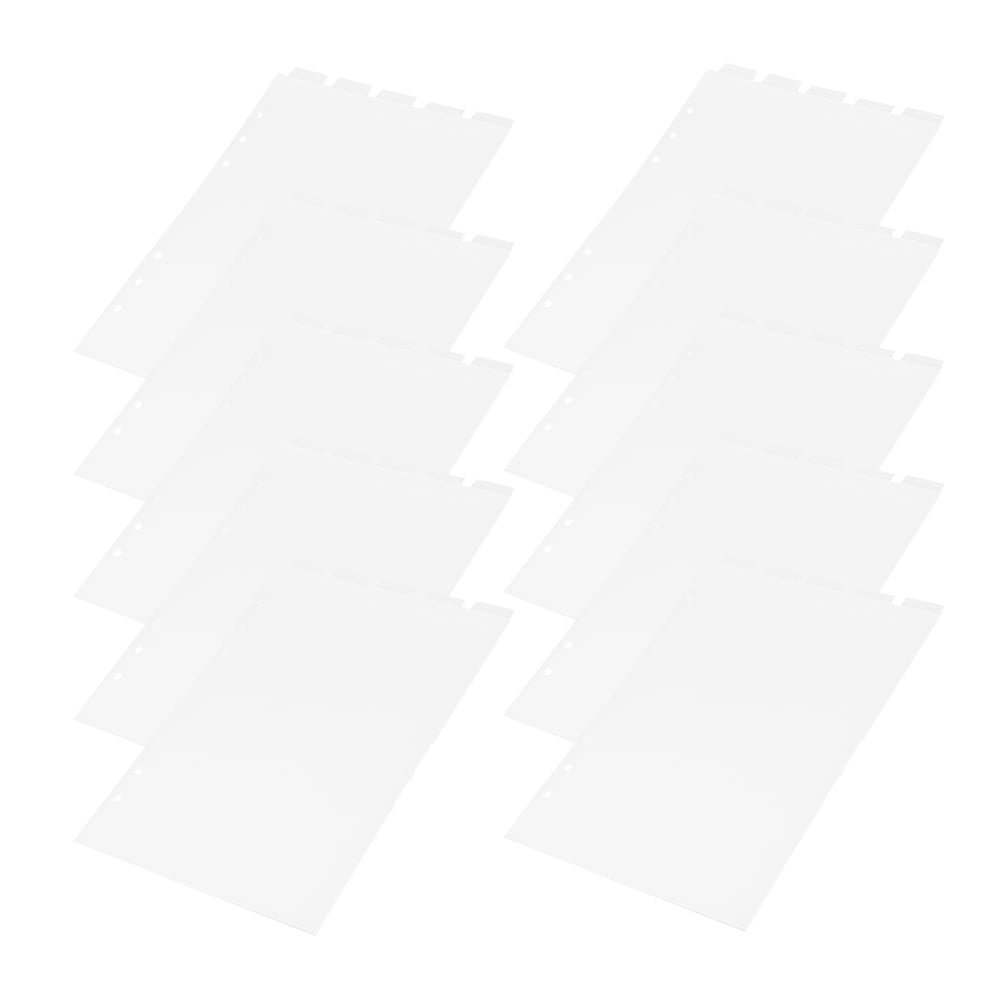 HOMEMAXS 10 Sheets Organizer Tab Dividers Notebook Partition Baffle ...