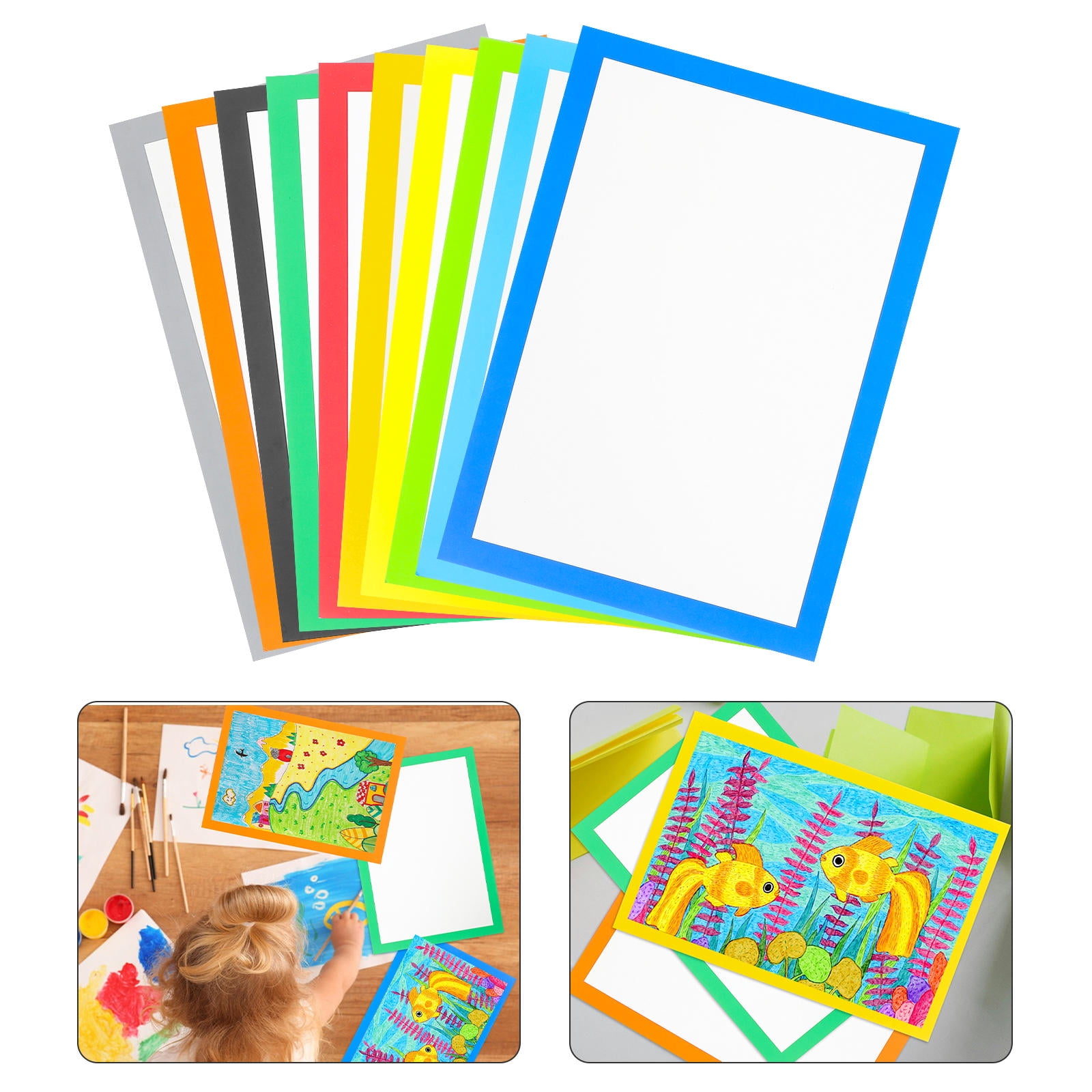HOMEMAXS 10 Sheets Thicken Handcraft Paper for Greeting Card Blank ...