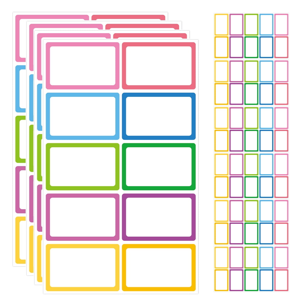 10 Sheets of Blank Writable Sticker Small Sticky Classification Labels ...
