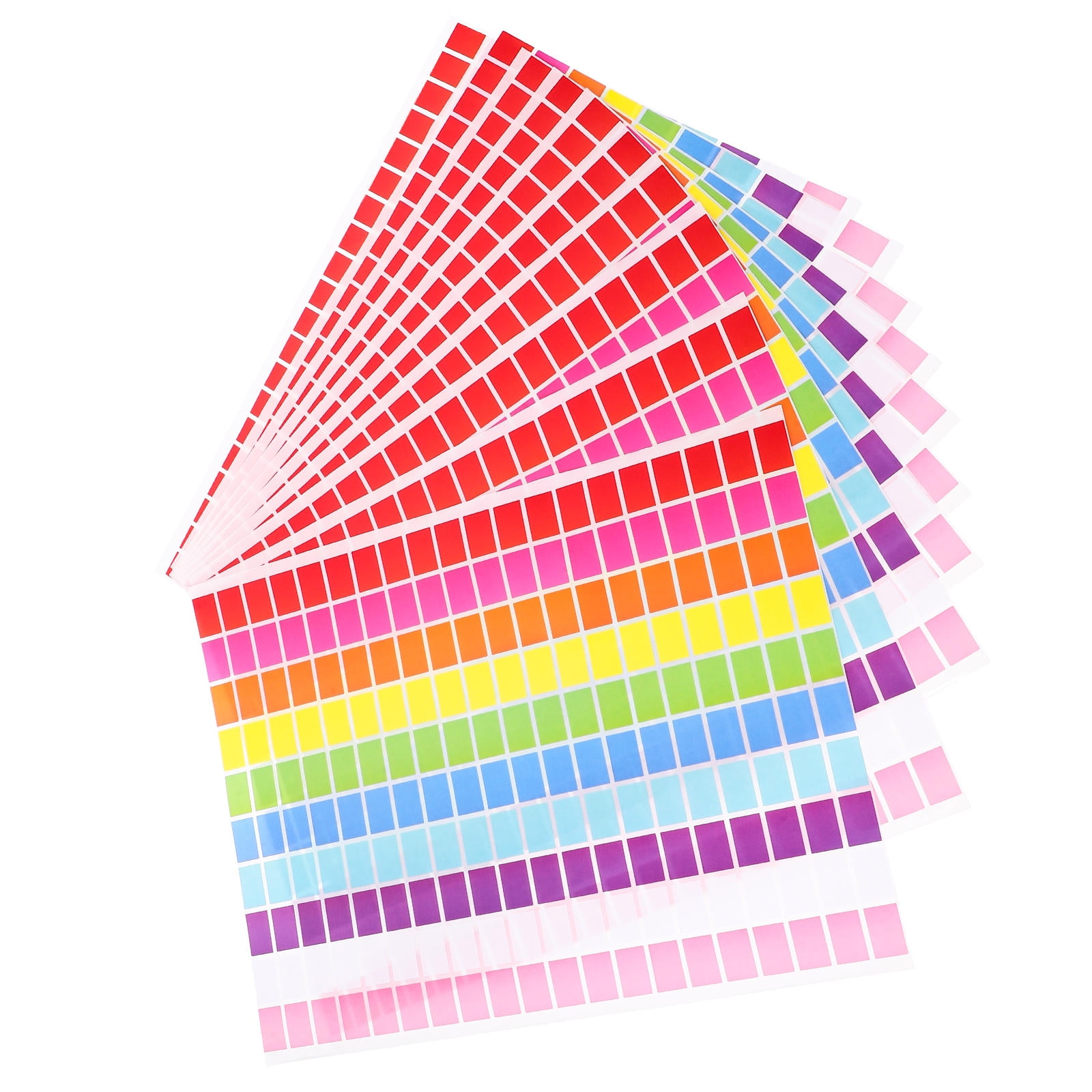 HOMEMAXS 10 Sheets of Colored Label Stickers Multi-Function Labeling ...