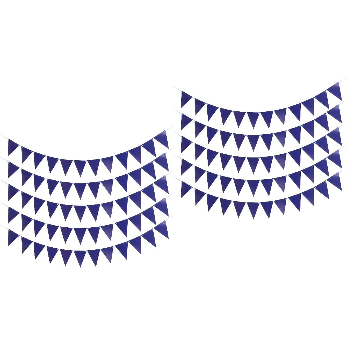 HOMEMAXS 10 pcs Blank Banners Triangle Bunting DIY Hanging Flags Garden ...