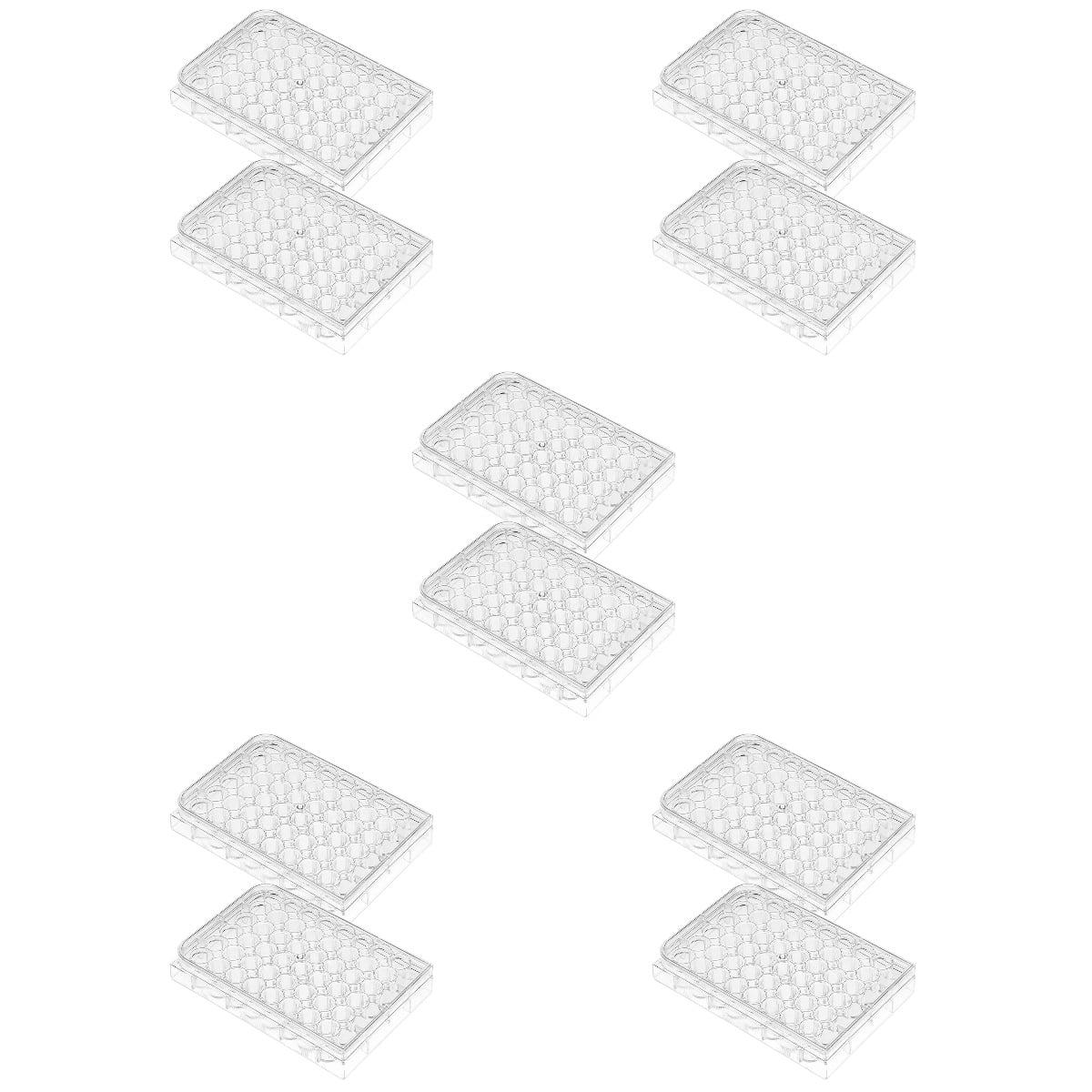 HOMEMAXS 10 pcs Cell Culture Trays 48-hole Reaction Plates for Lab ...