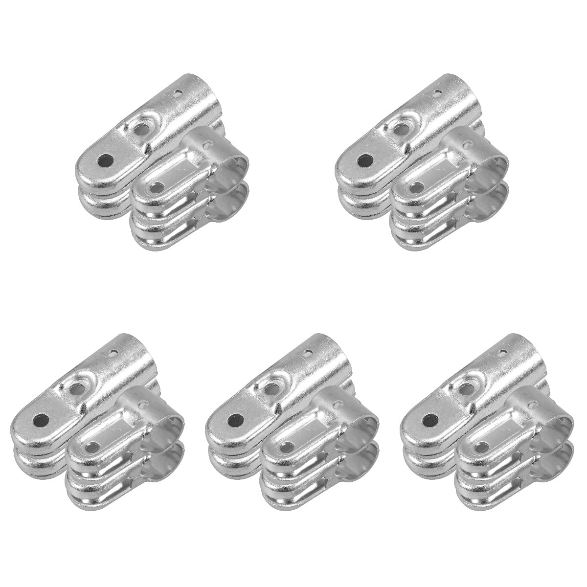 HOMEMAXS 10 pcs Chain Link Fence Clamps Stainless Steel End Rail Clamps ...