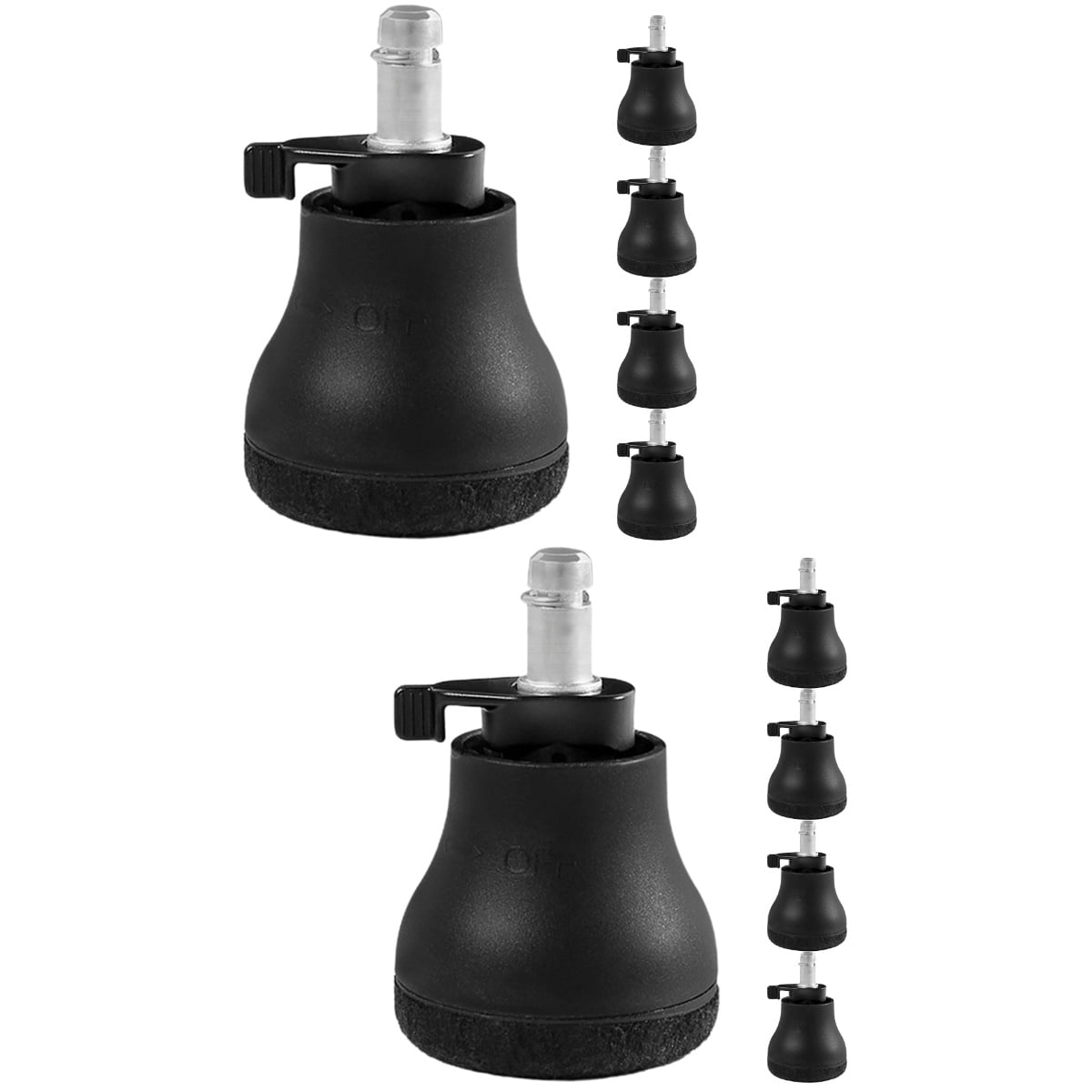 HOMEMAXS 10 pcs Chair Wheel Casters Rolling Furniture Wheel Stopper Bed ...