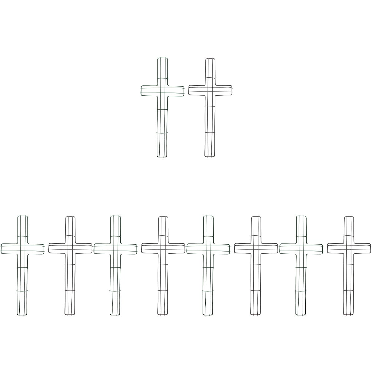 HOMEMAXS 10 pcs Cross Shaped Metal Cross Form Unfinished Wreath Frame ... HOMEMAXS 10 pcs Cross Shaped Metal Cross Form Unfinished Wreath Frame ...